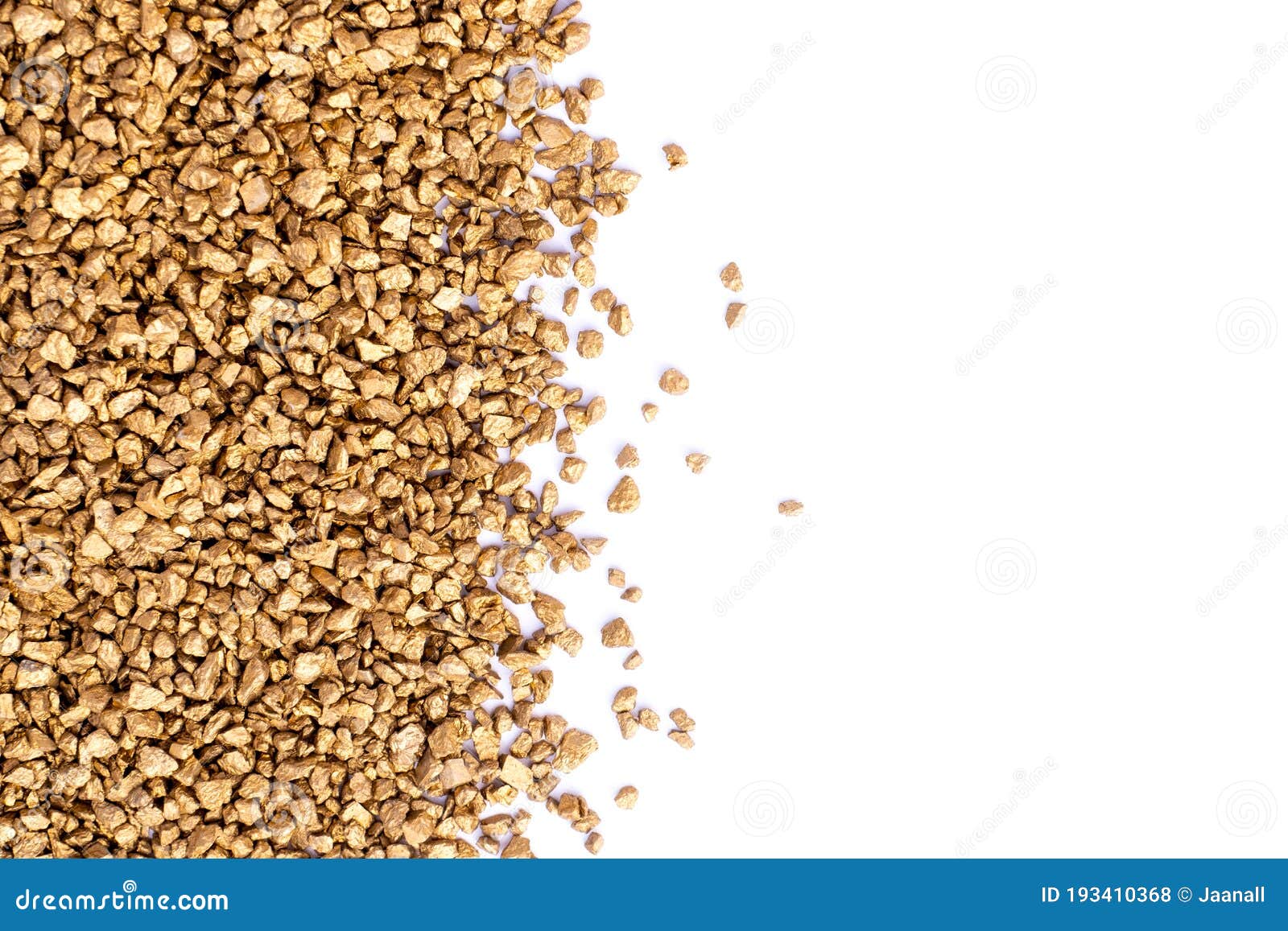 Gold granules border stock photo. Image of particle - 193410368