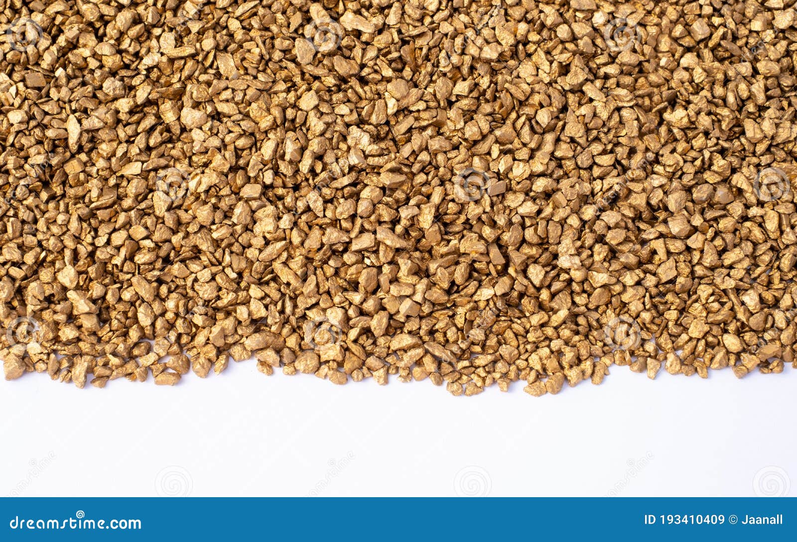 Gold granules border stock image. Image of investment - 193410409