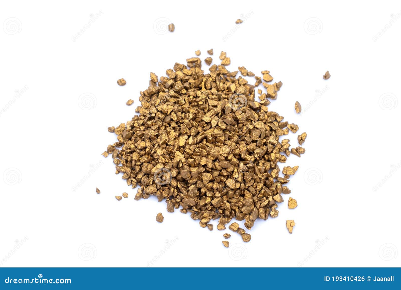 Gold Granules on White Background Stock Photo - Image of commodity ...