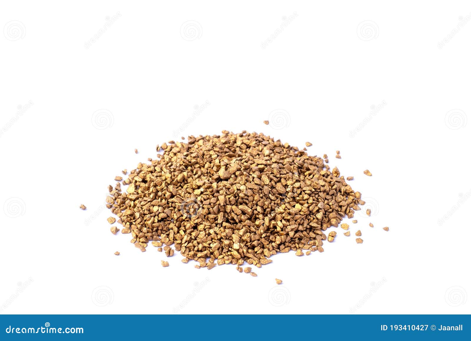 Gold Granules on White Background Stock Image - Image of primary ...