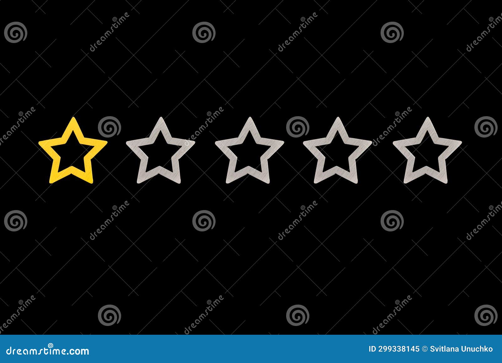 Gold, Gray, Silver Five Star Shape on the Background of the Blackboard ...