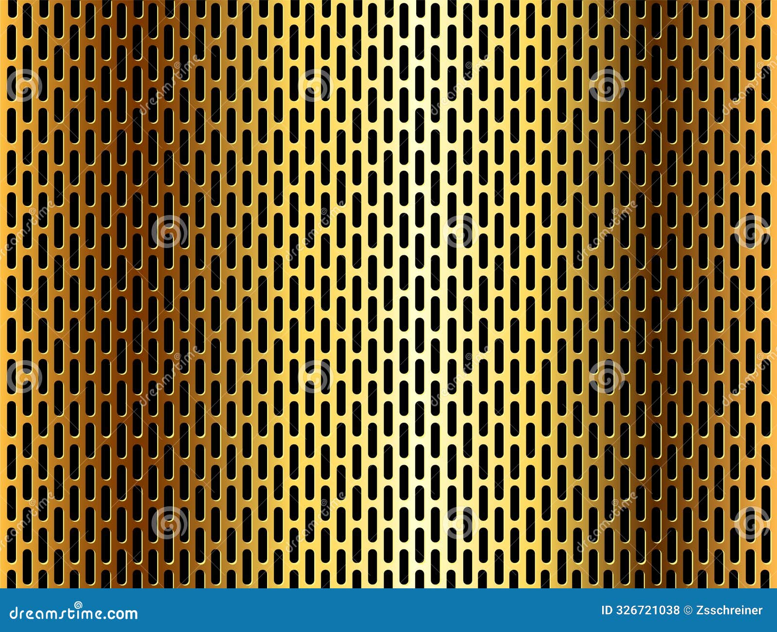 Gold Grid Background, Shiny Metal Decorative Backdrop Stock Vector ...