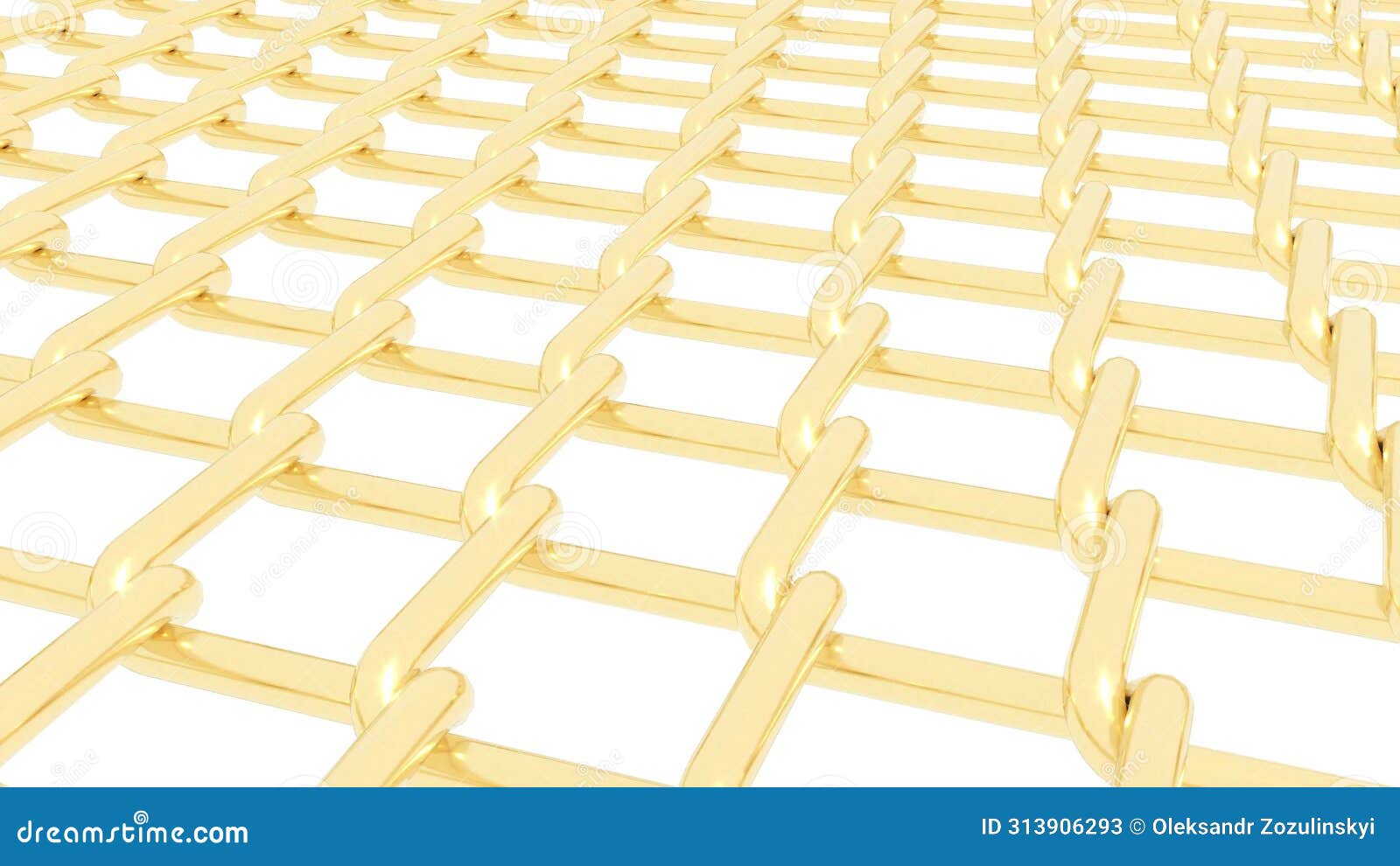 Gold Grid on White Back Intro 3d Stock Illustration - Illustration of ...