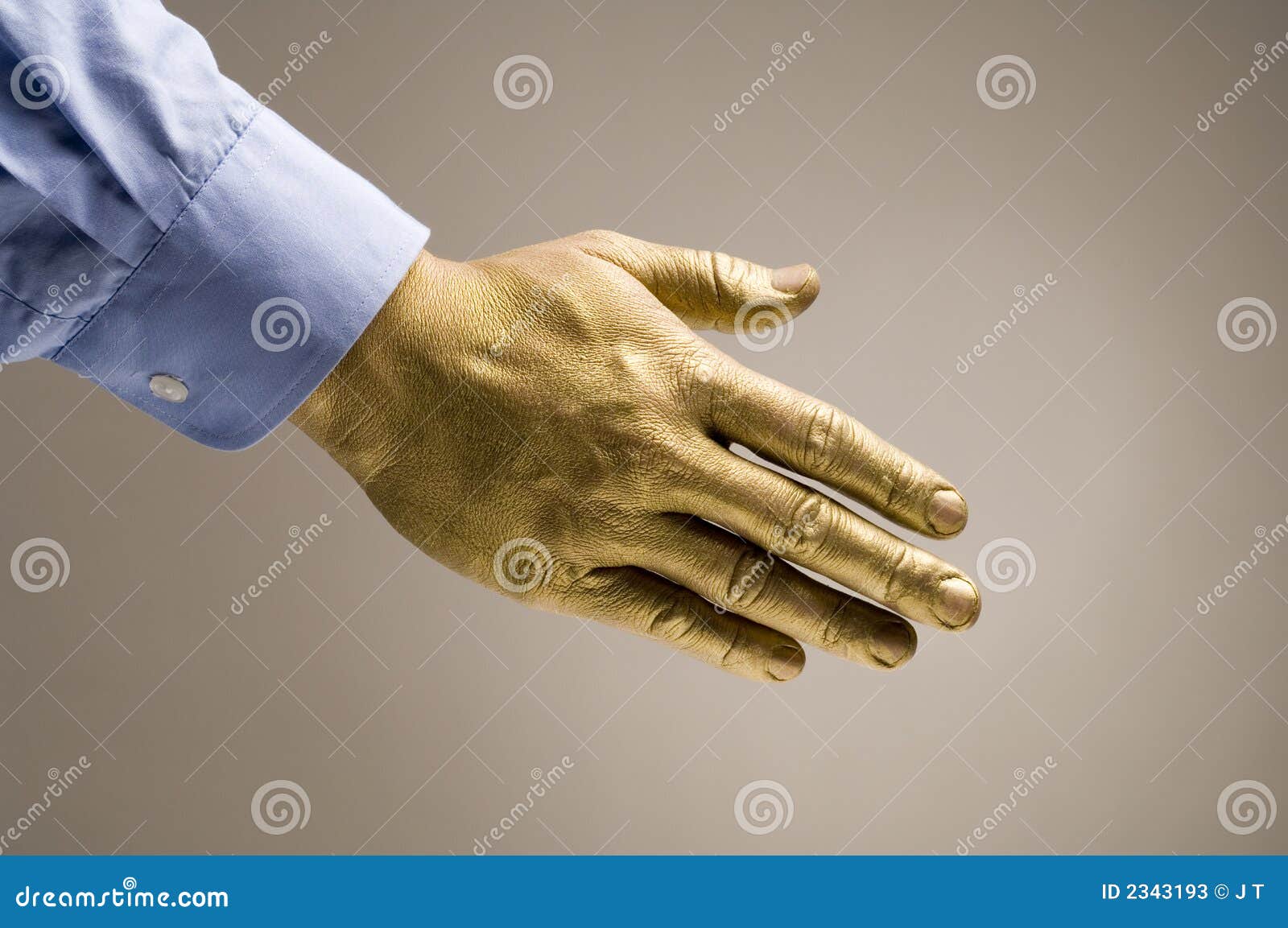 Gold Hand stock image. Image of gilded, golden, deal, color - 2343193