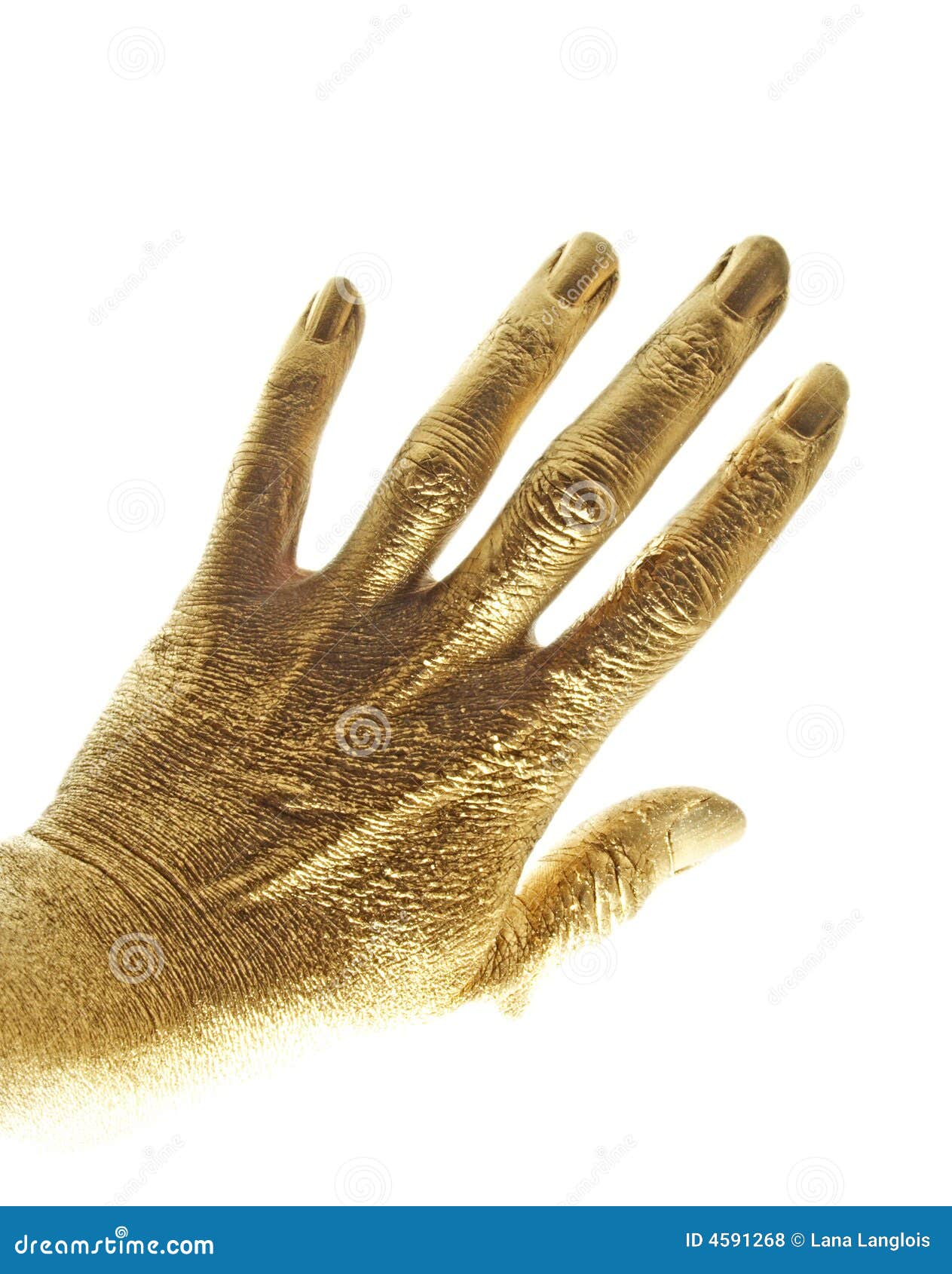 Gold hand stock photo. Image of fingers, metallic, precious - 4591268