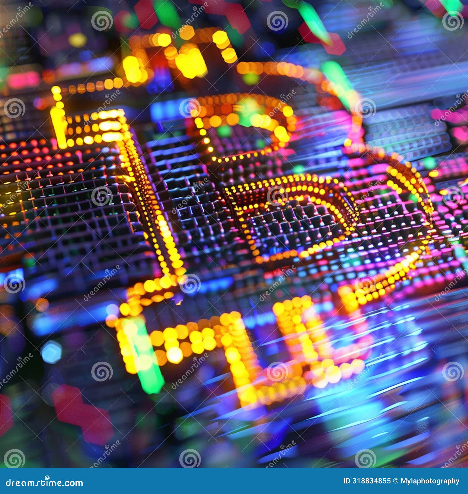 Gold Hand Holding Bitcoin AI Generative Stock Illustration ...