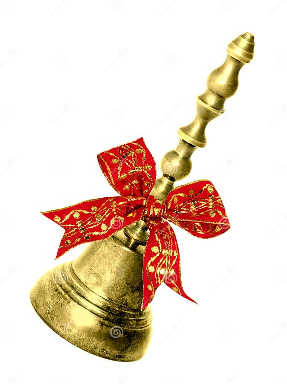 Gold Handbell stock photo. Image of call, musical, butler - 7099464