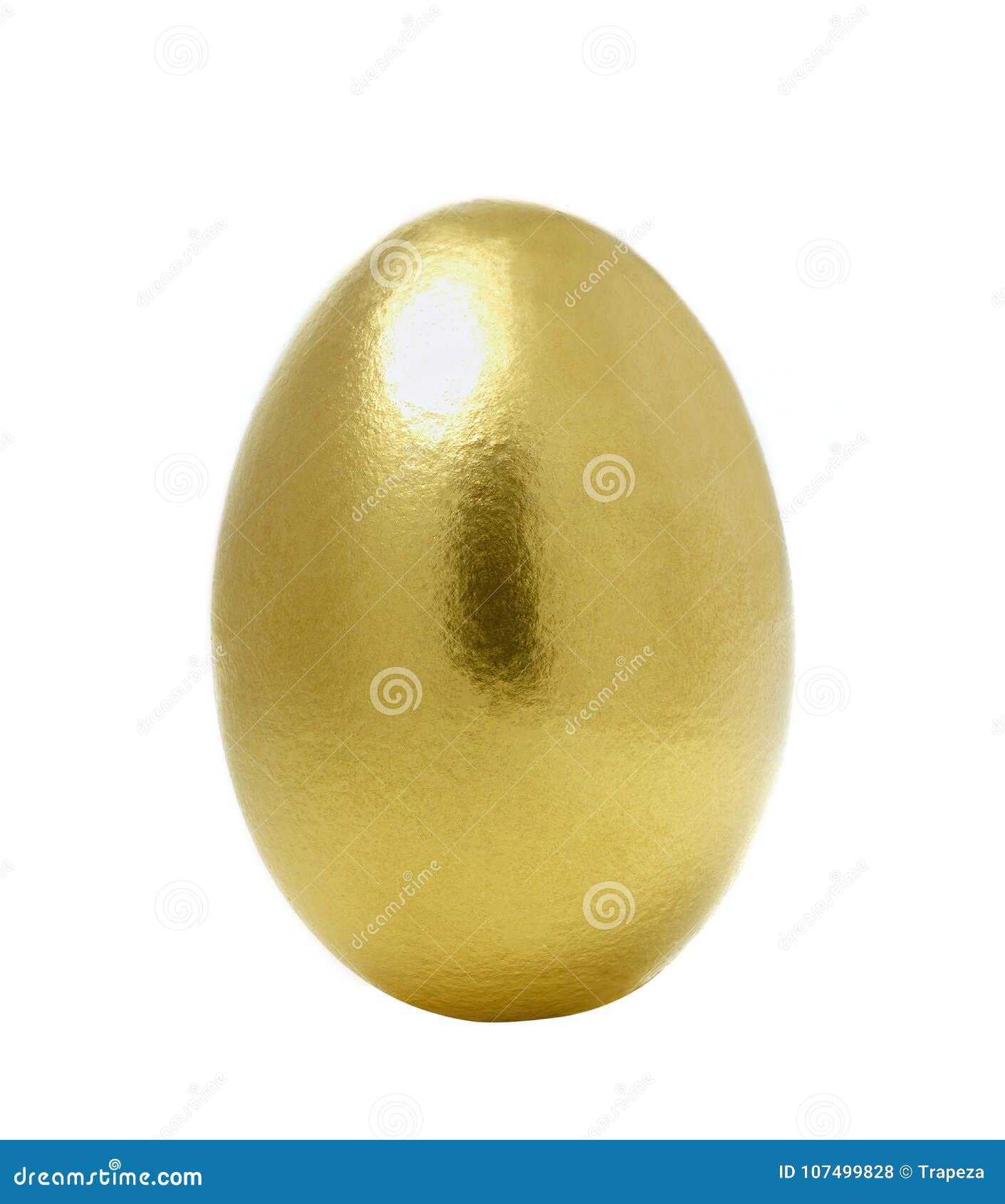 Gold Handmade Easter Eggs Isolated Stock Photo - Image of eggshell ...