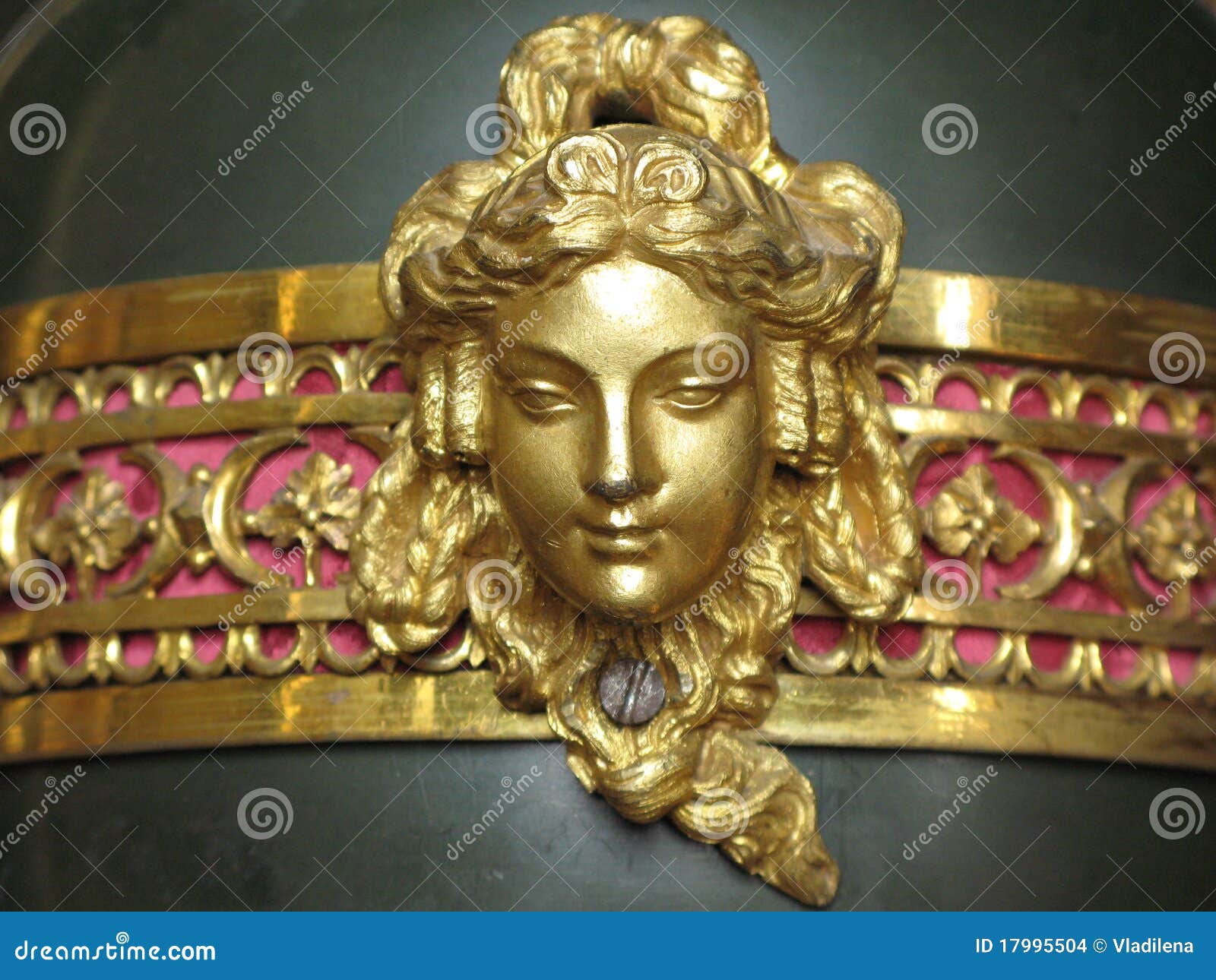 Gold head of the woman stock photo. Image of symbol, sign - 17995504
