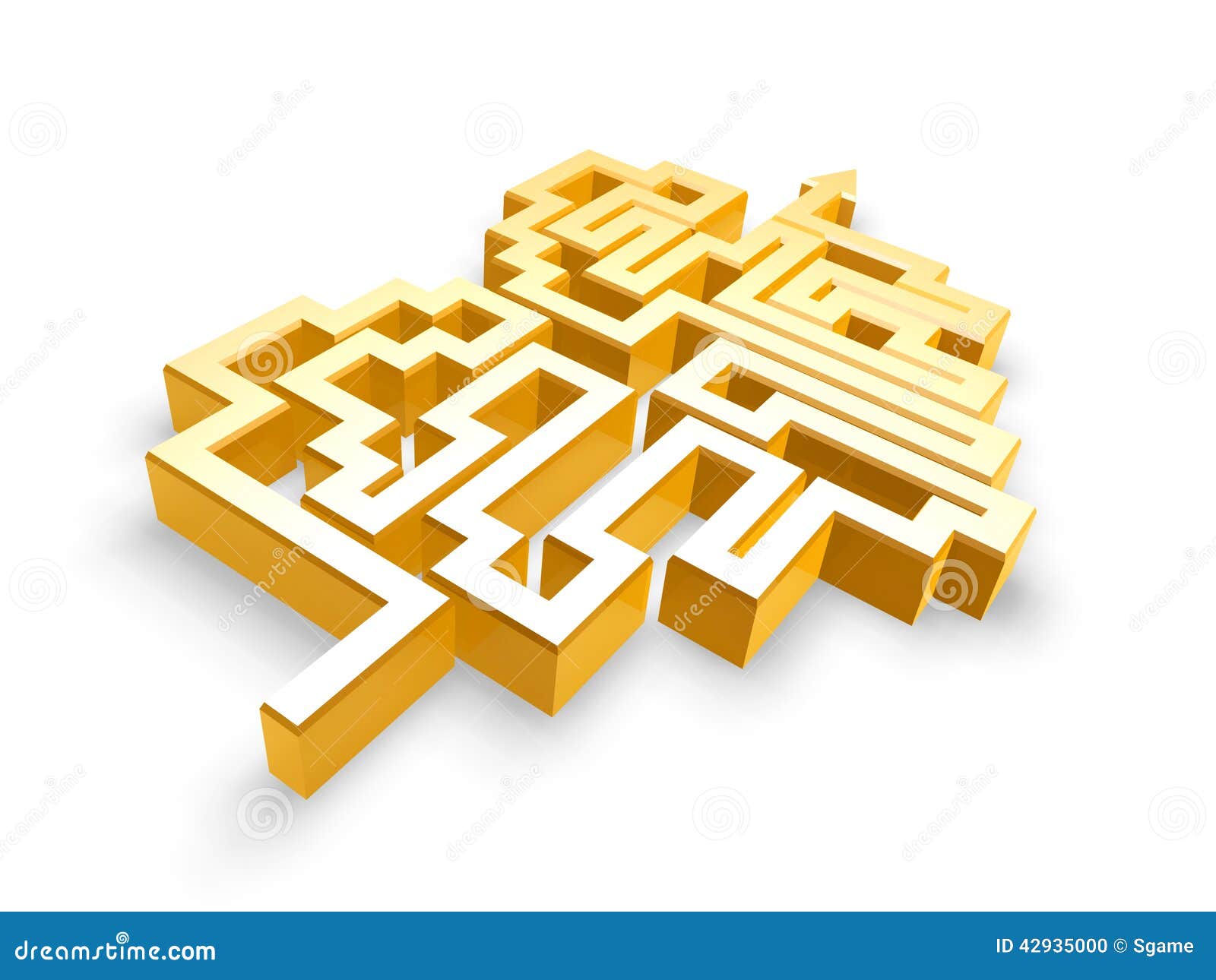 Maze Path. Round Labyrinth Riddle With Wrong Way And Right Way ...