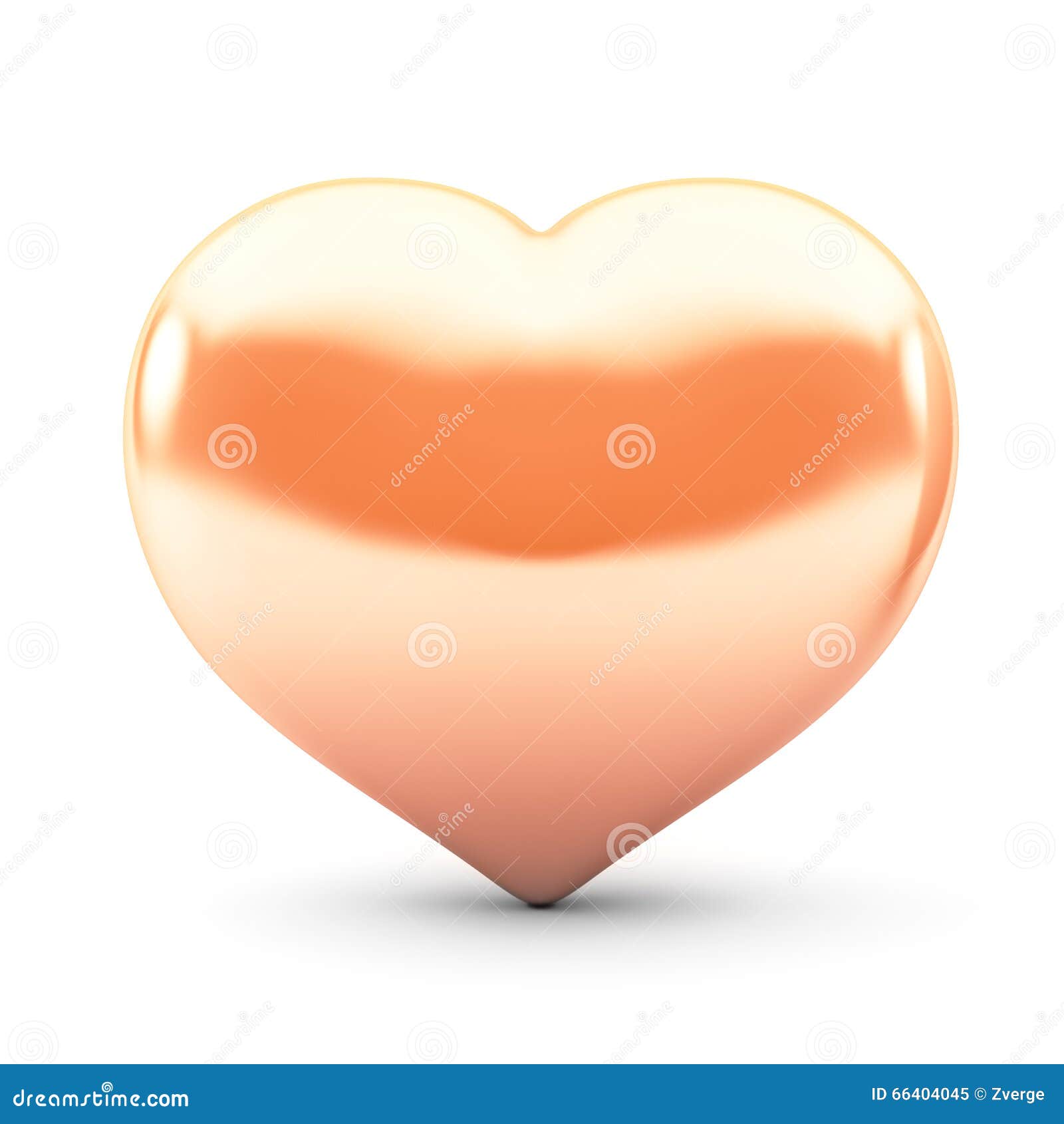 Gold Heart stock illustration. Illustration of render - 66404045