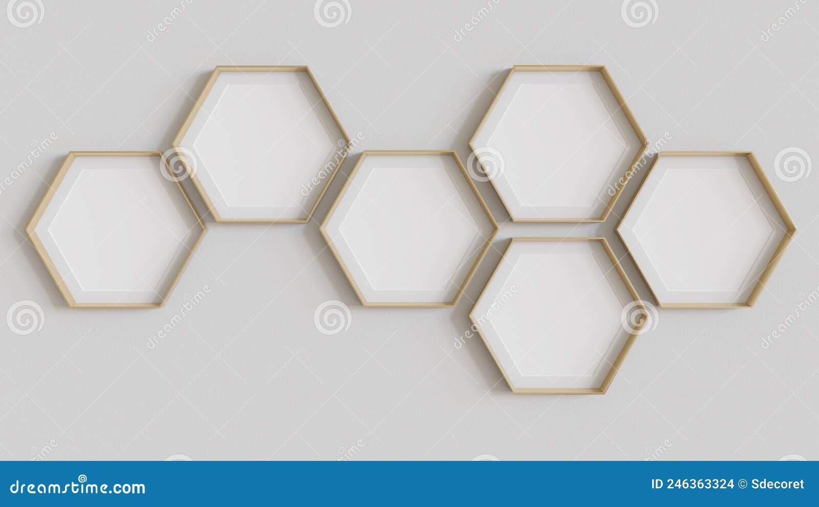 Hanging Hexagonal Box With Stenciled Arabic Pattern Die Cut Template ...