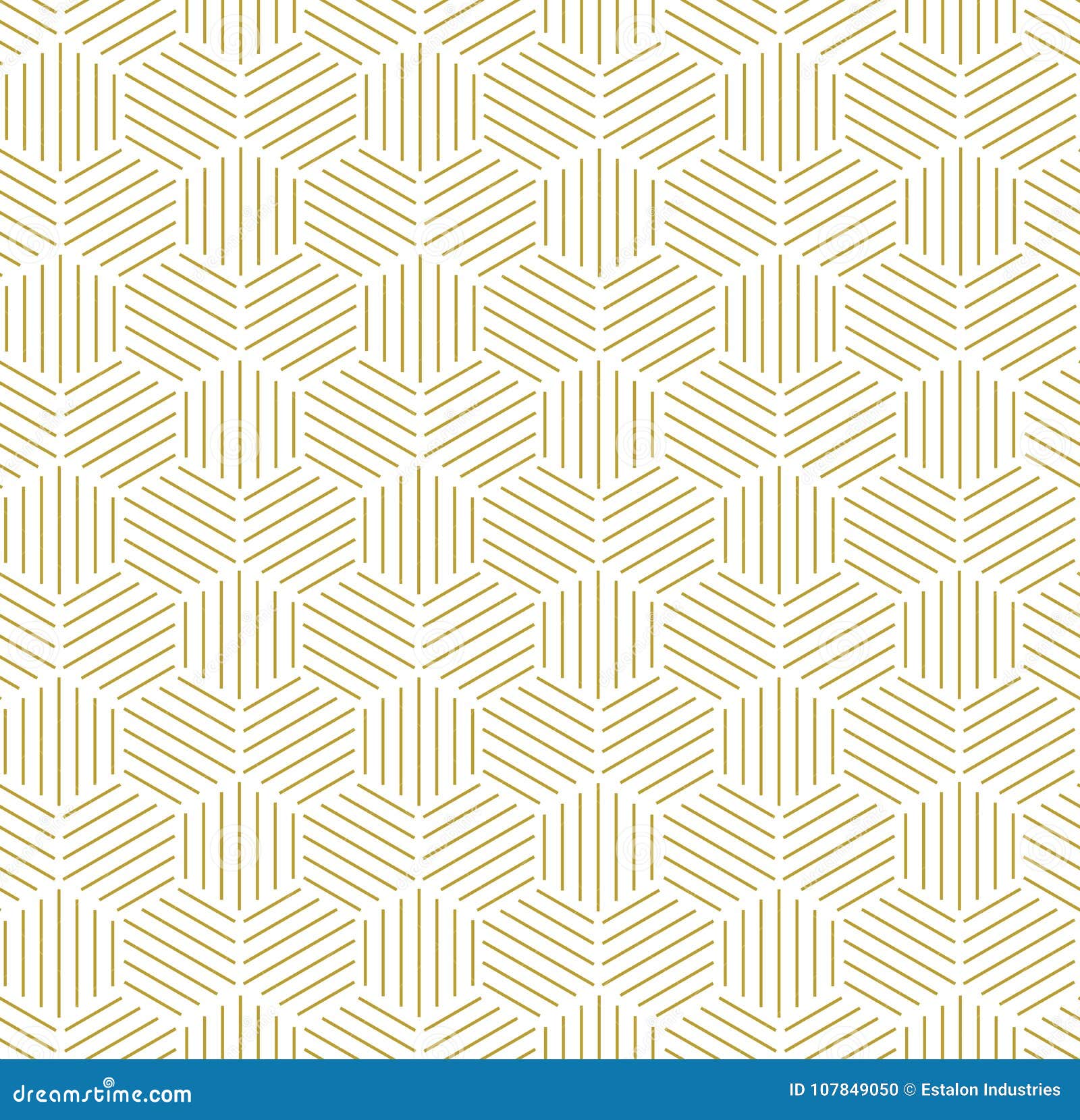 Gold Hexagonal Pattern Background Stock Illustration - Illustration of ...