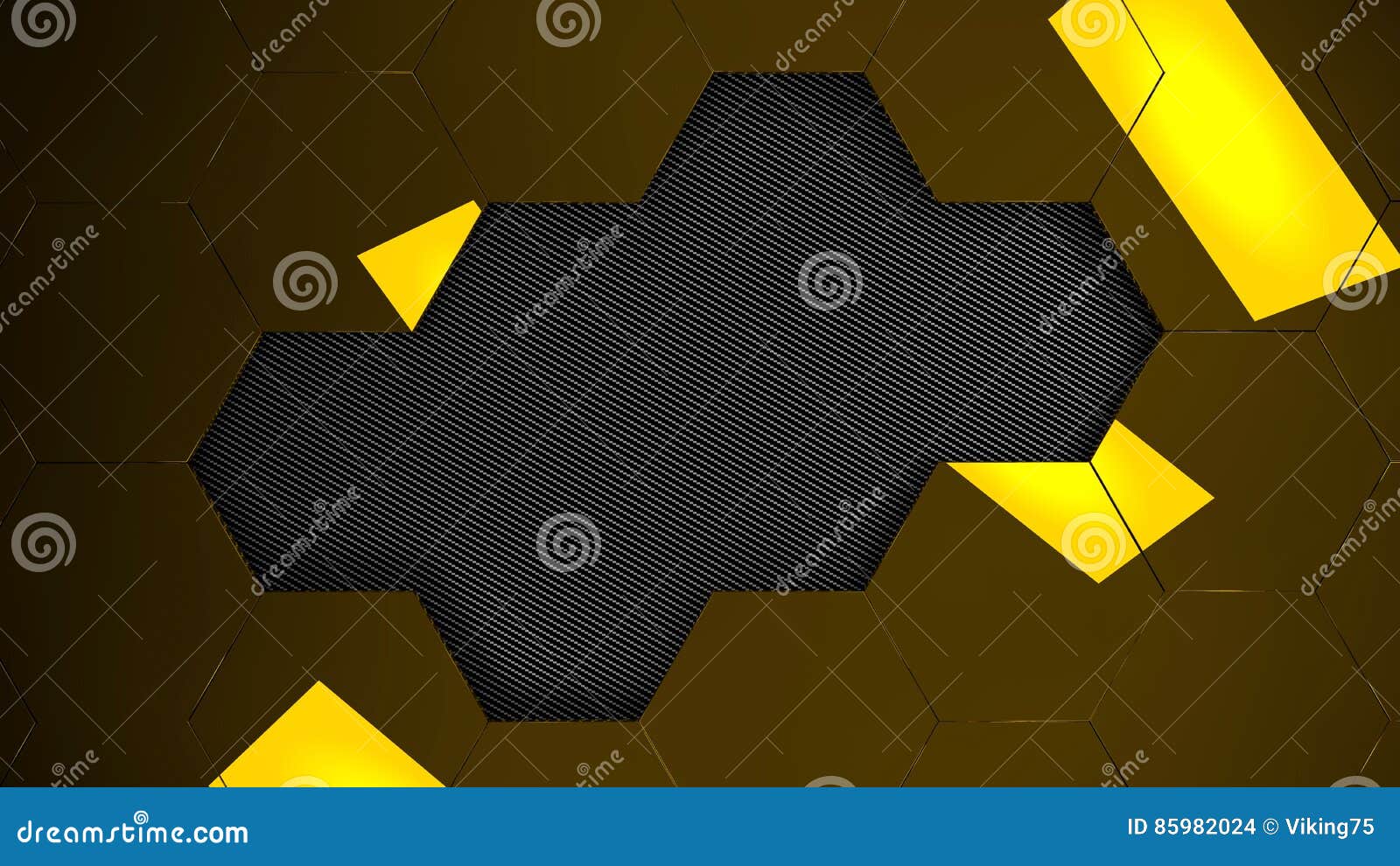 Gold Hexagons Grid Template Background Stock Illustration ...