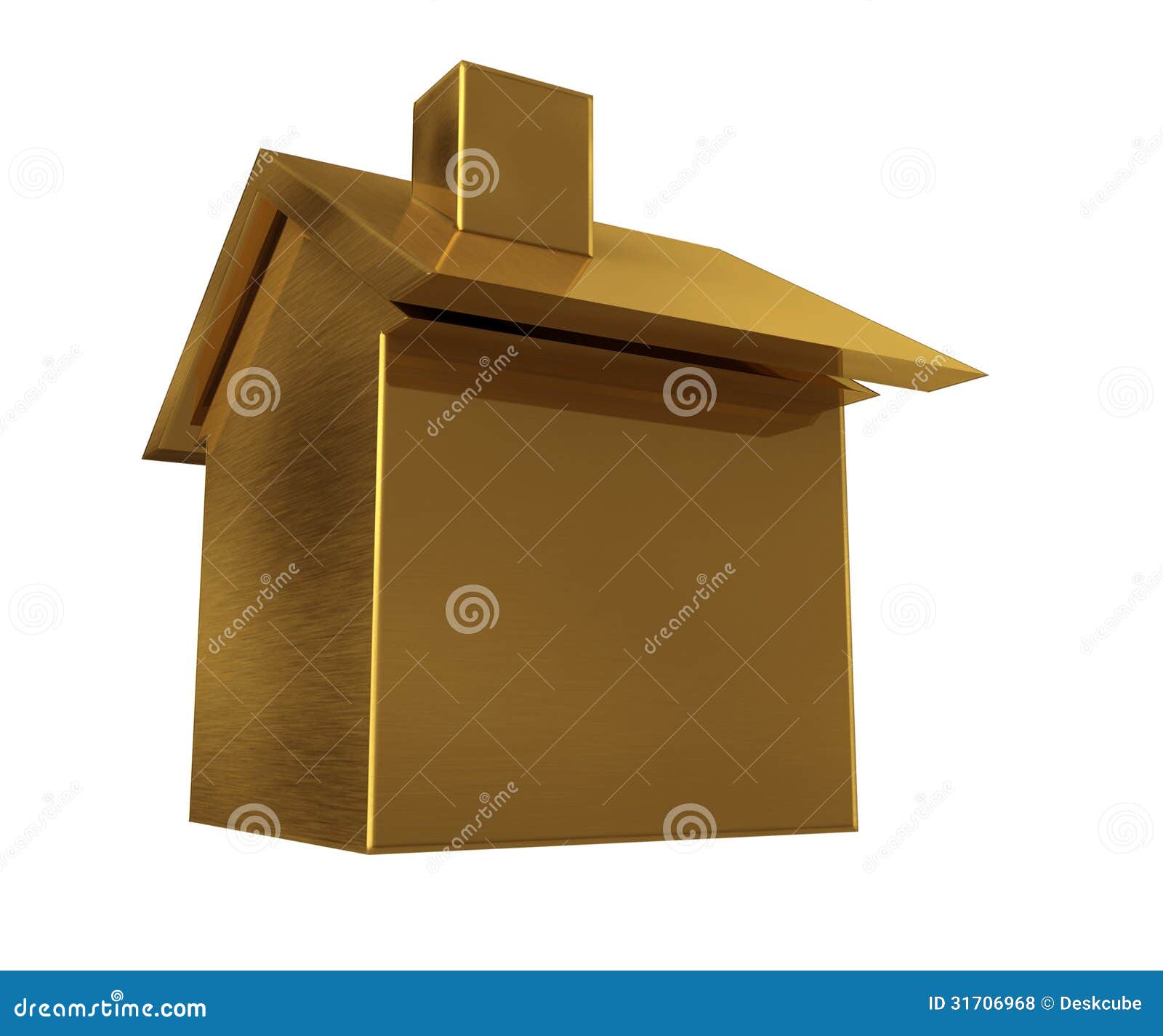 Gold house stock illustration. Illustration of idea, game - 31706968
