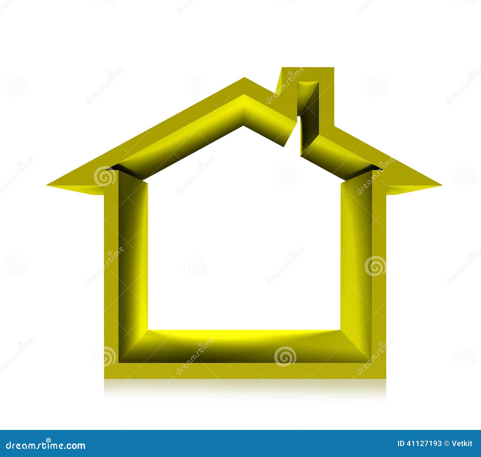 Gold house stock illustration. Illustration of exterior - 41127193
