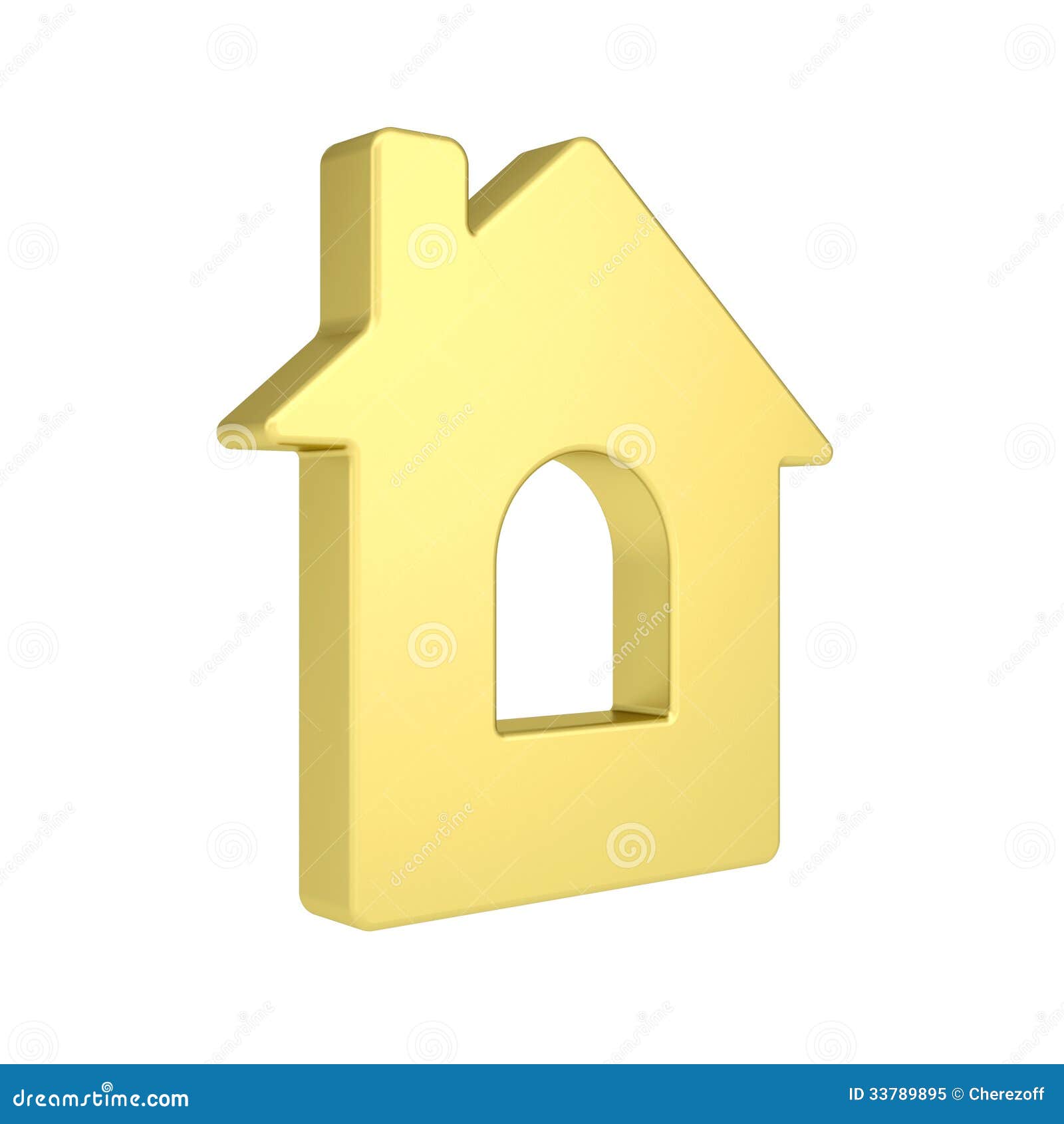 Gold house icon stock illustration. Illustration of house - 33789895