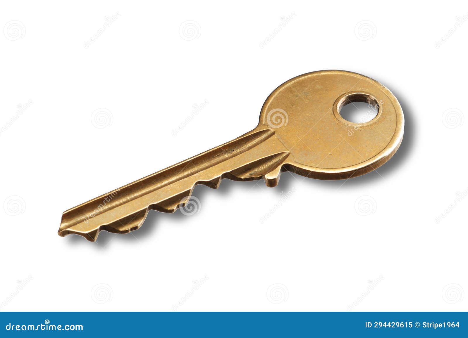 Gold house key with shadow stock image. Image of door - 294429615