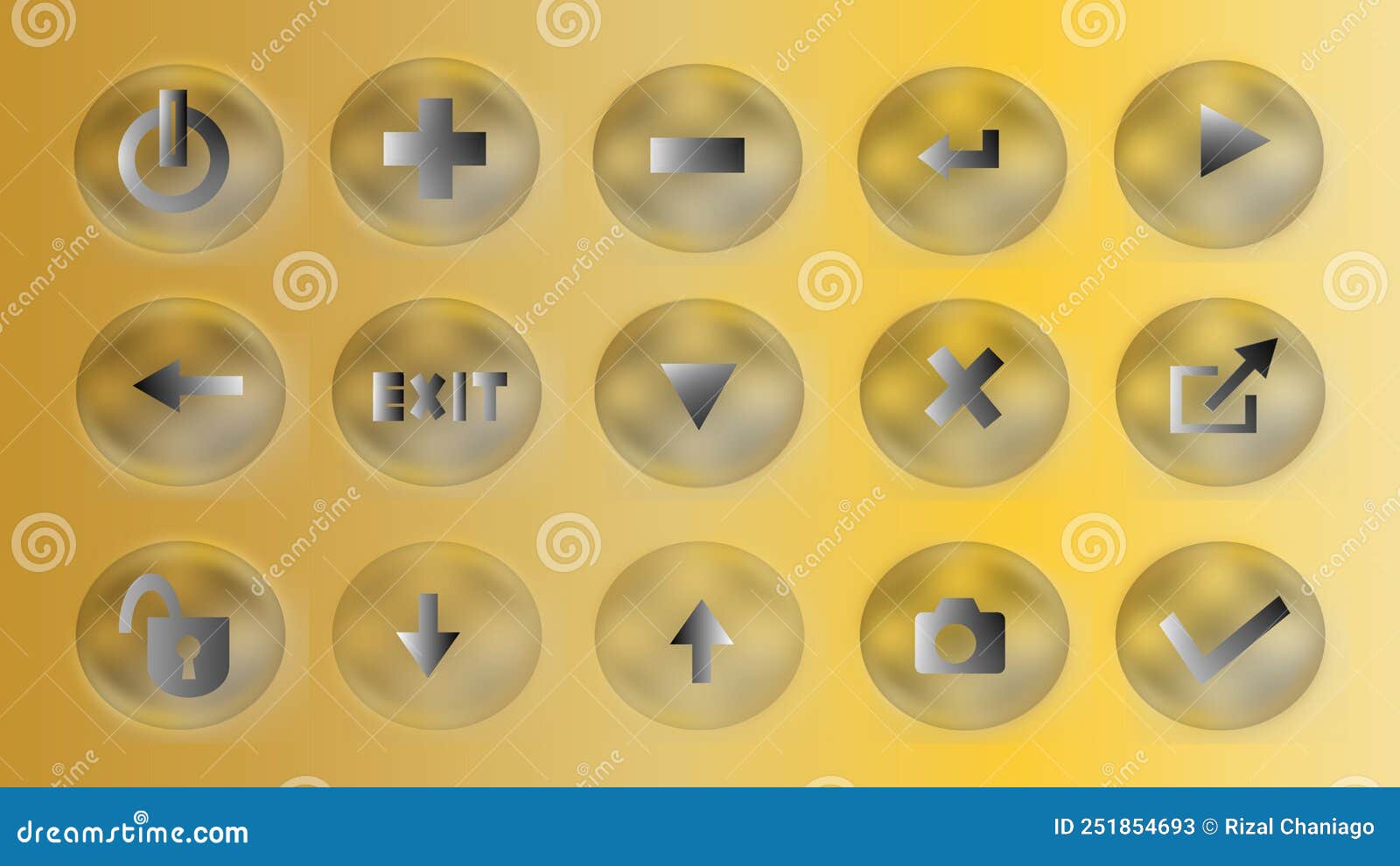 Keyboard Shortcut in Transparent Glasses Mode in Gold Background Stock ...