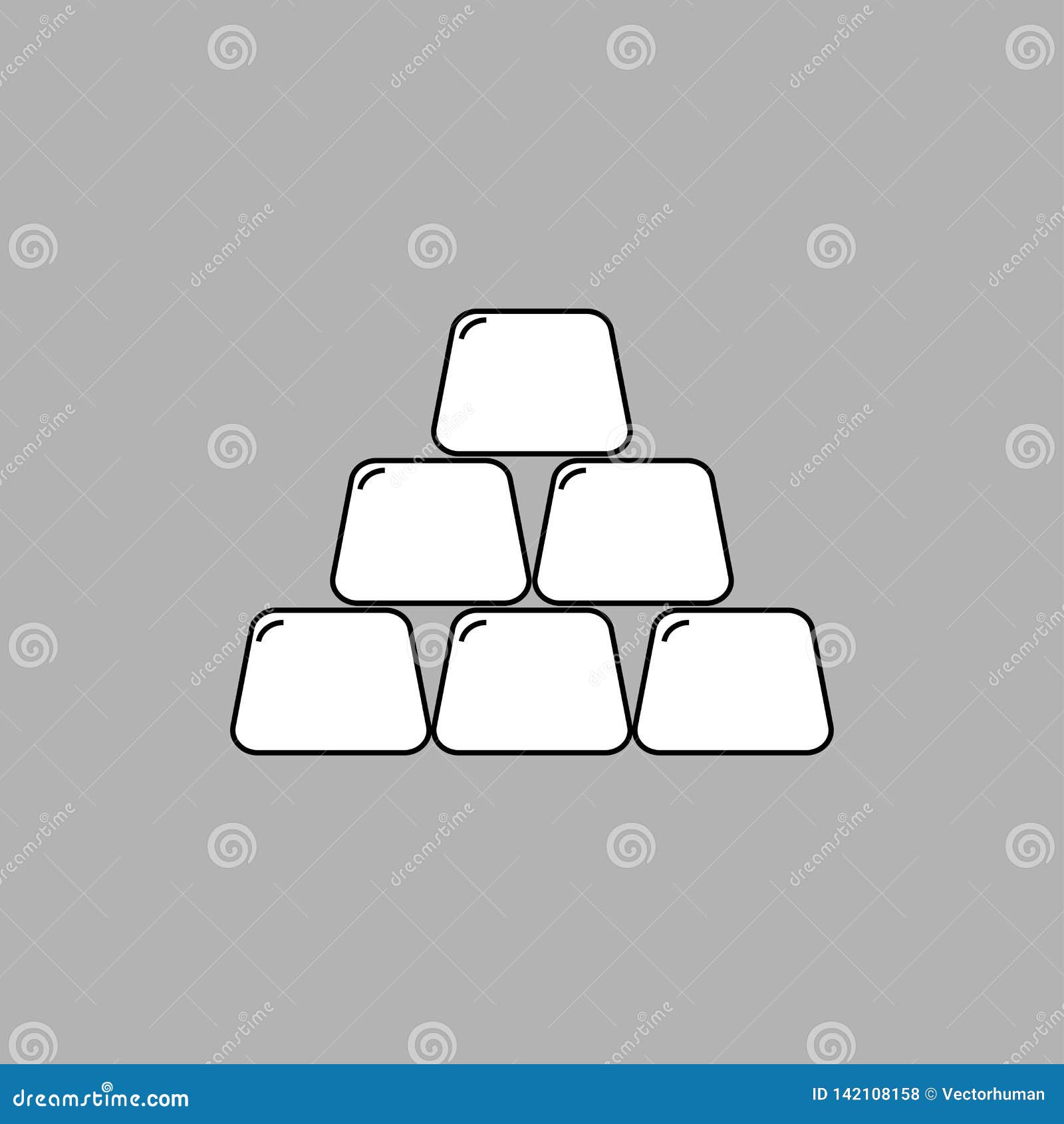 Gold icon vector design stock vector. Illustration of design - 142108158