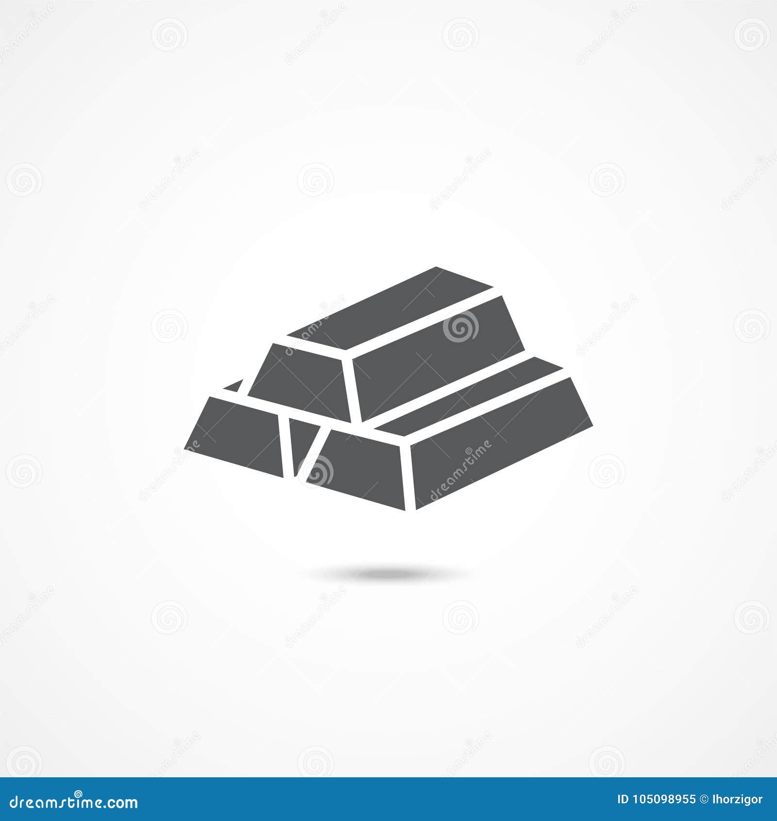 Gold Icon on white stock vector. Illustration of golden - 105098955