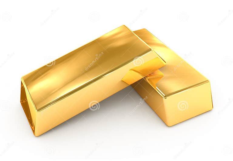 Gold ignot stock illustration. Illustration of metal - 13950181
