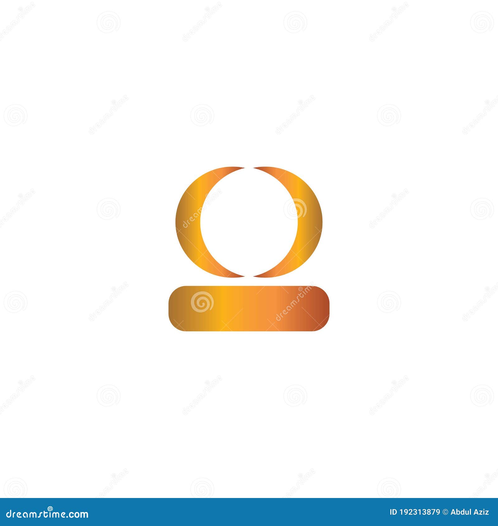 Gold Illustration Icon Logo Vector Stock Vector - Illustration of ...