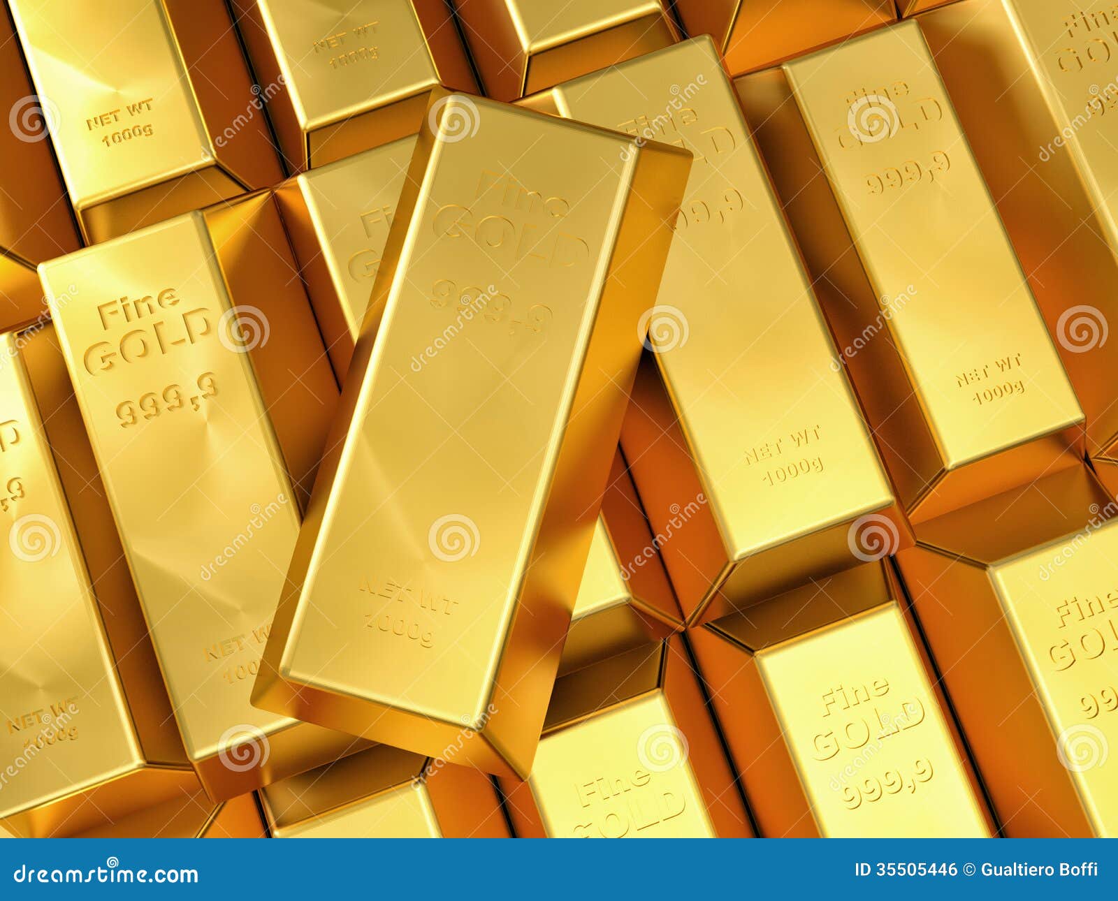 Gold ingot stock illustration. Illustration of treasure - 35505446