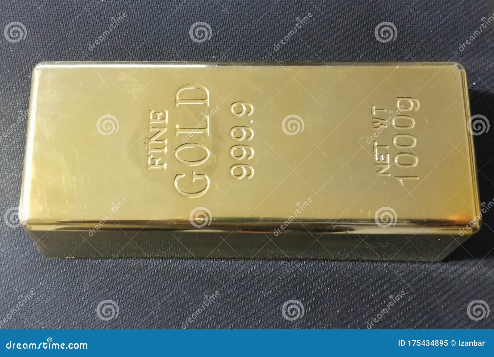 Gold ingot isolated stock image. Image of bank, savings - 175434895