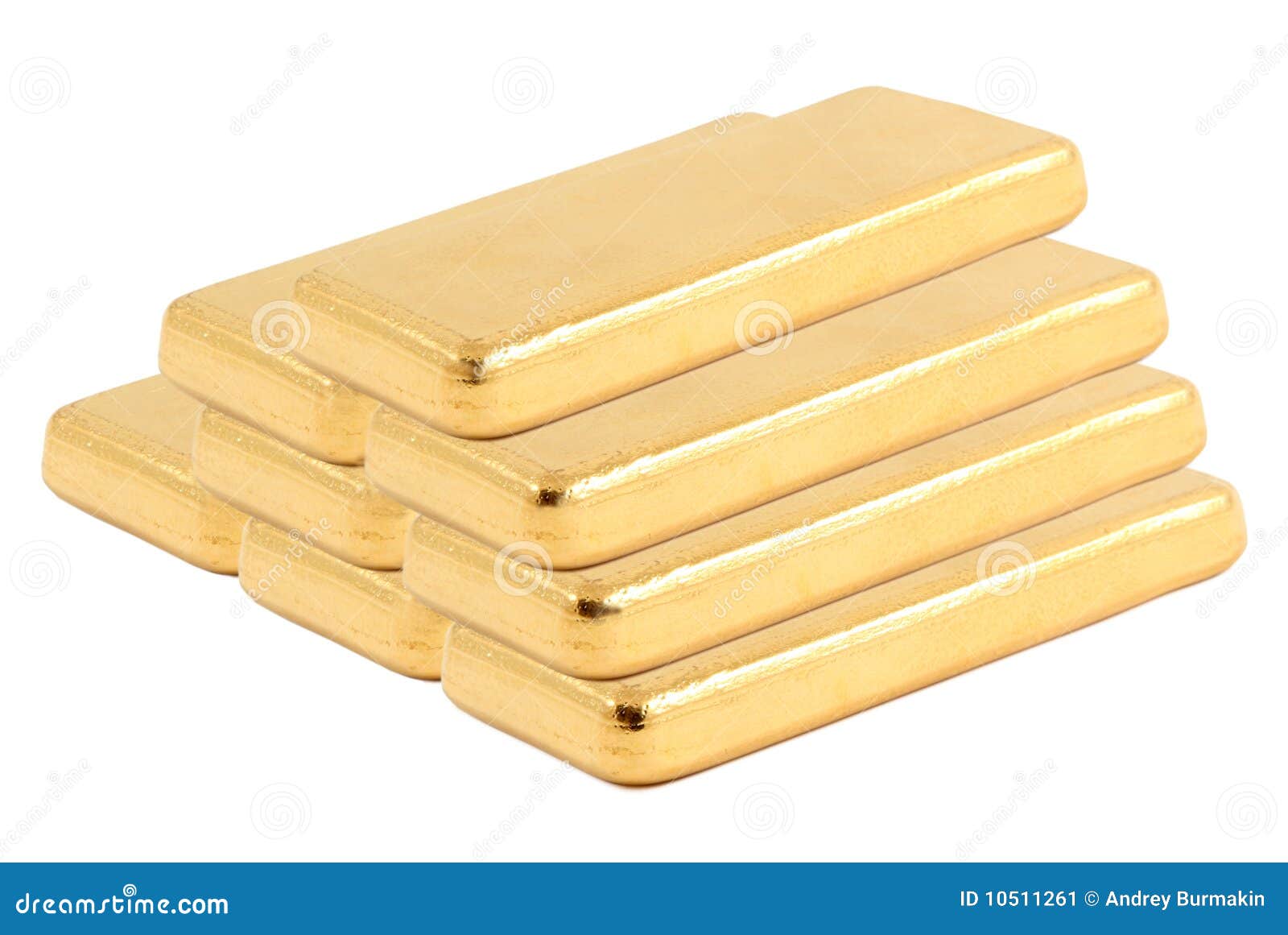 Gold Ingot. Real Photo Stock Image - Image: 10511261