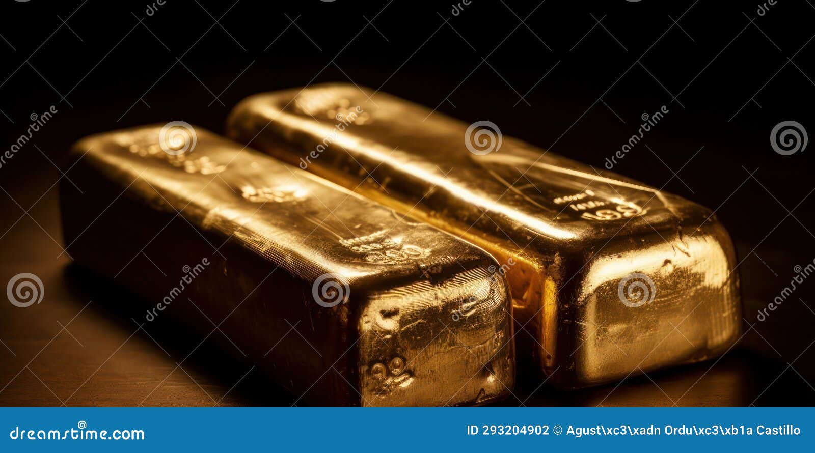Gold Ingot on White Background Financial Concept. Generative AI. Stock ...
