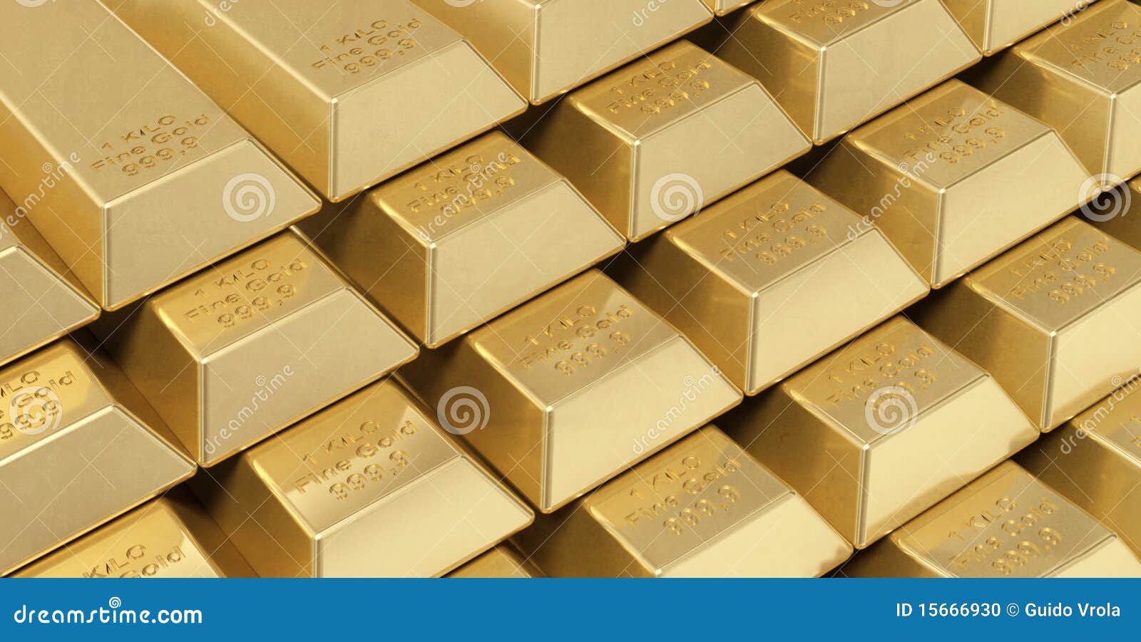 Gold ingots stock illustration. Illustration of currency - 15666930