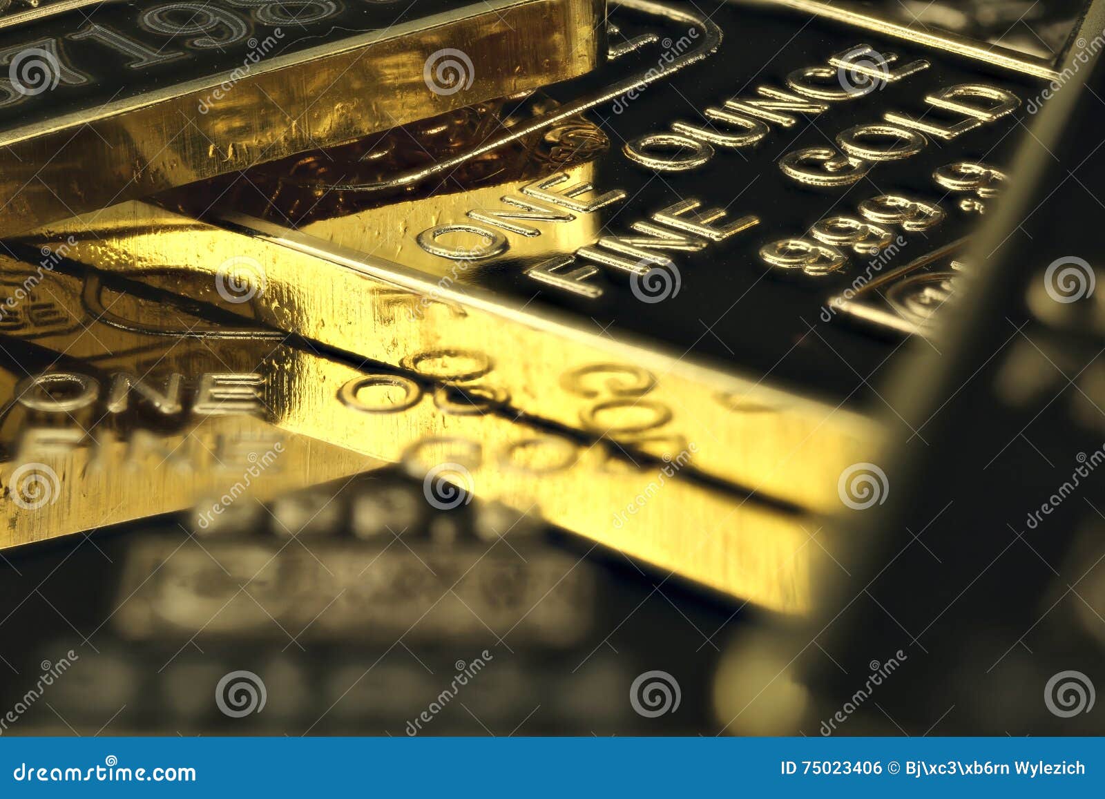 Gold ingots stock photo. Image of ingot, metal, rich - 75023406