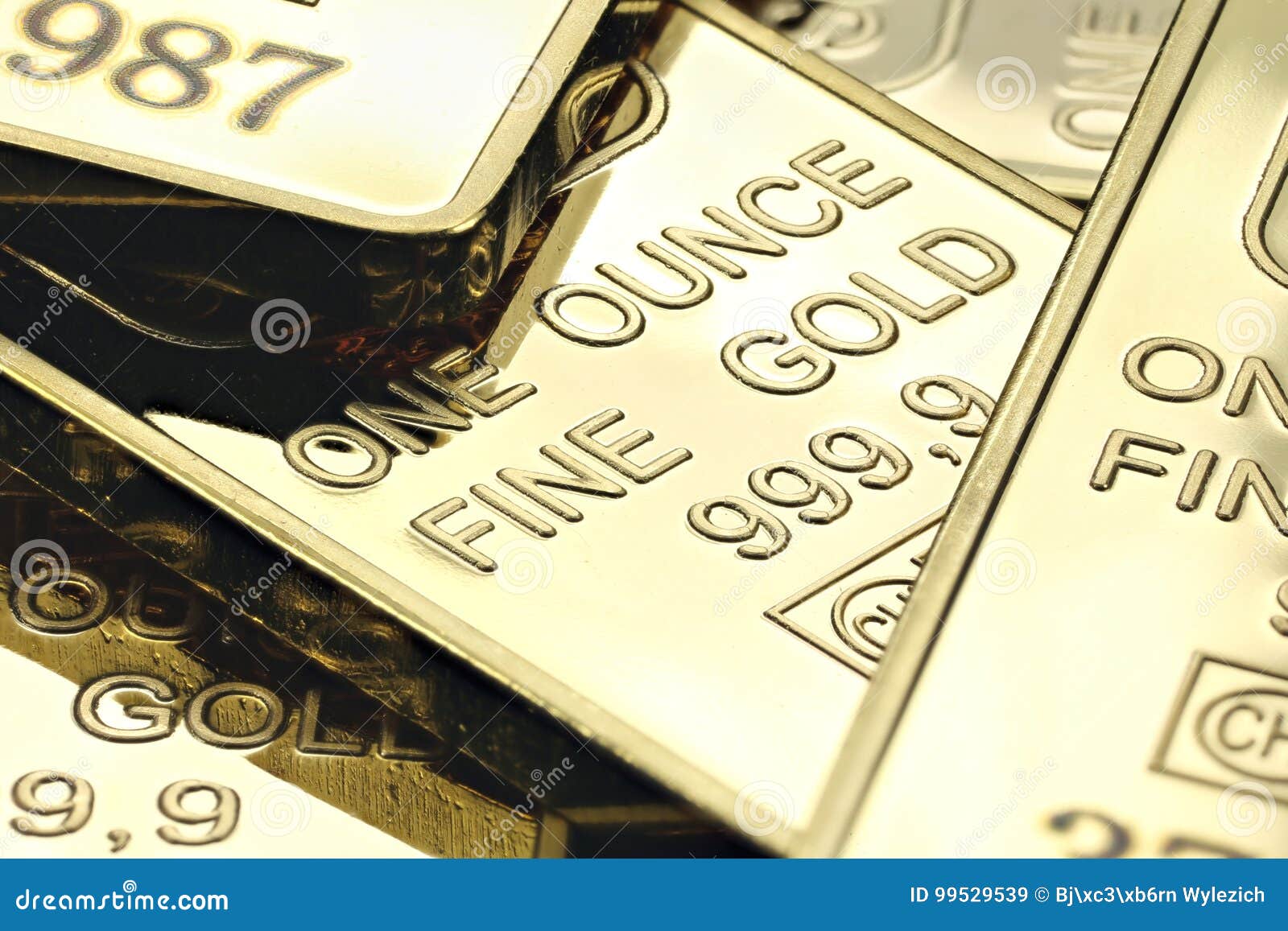 Gold ingots stock image. Image of aurum, plan, bars, bullion - 99529539