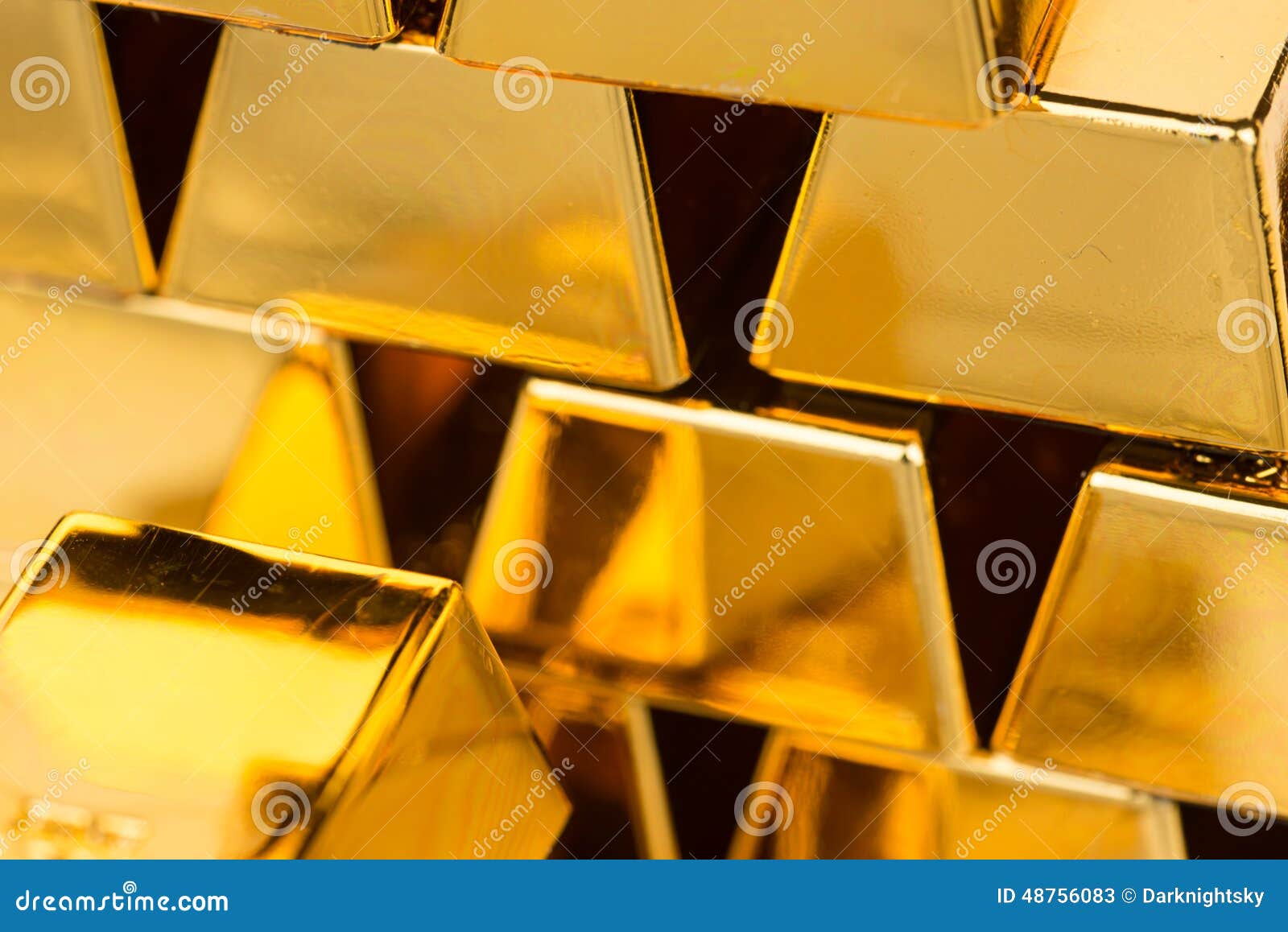 Gold ingots stock image. Image of shine, golden, security - 48756083