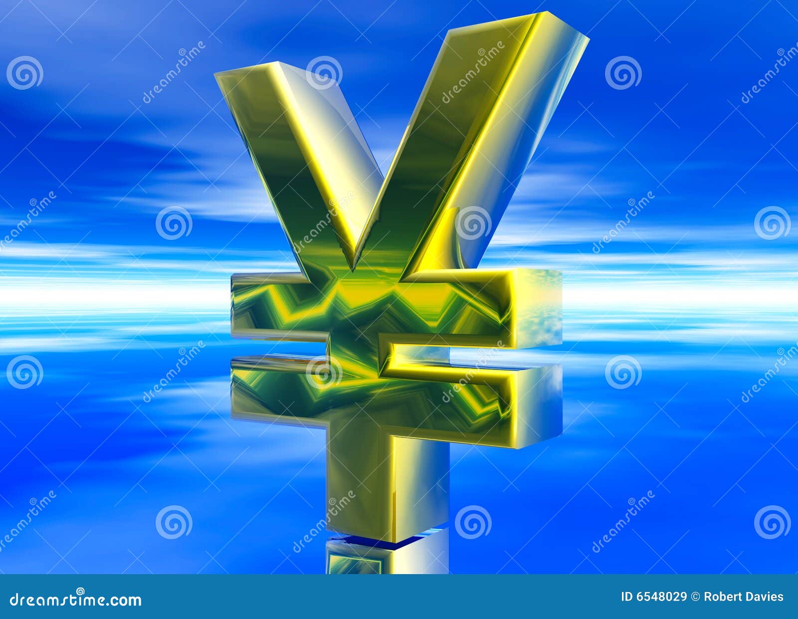 Gold Japanese YEN JPY Currency Symbol Stock Illustration - Illustration ...