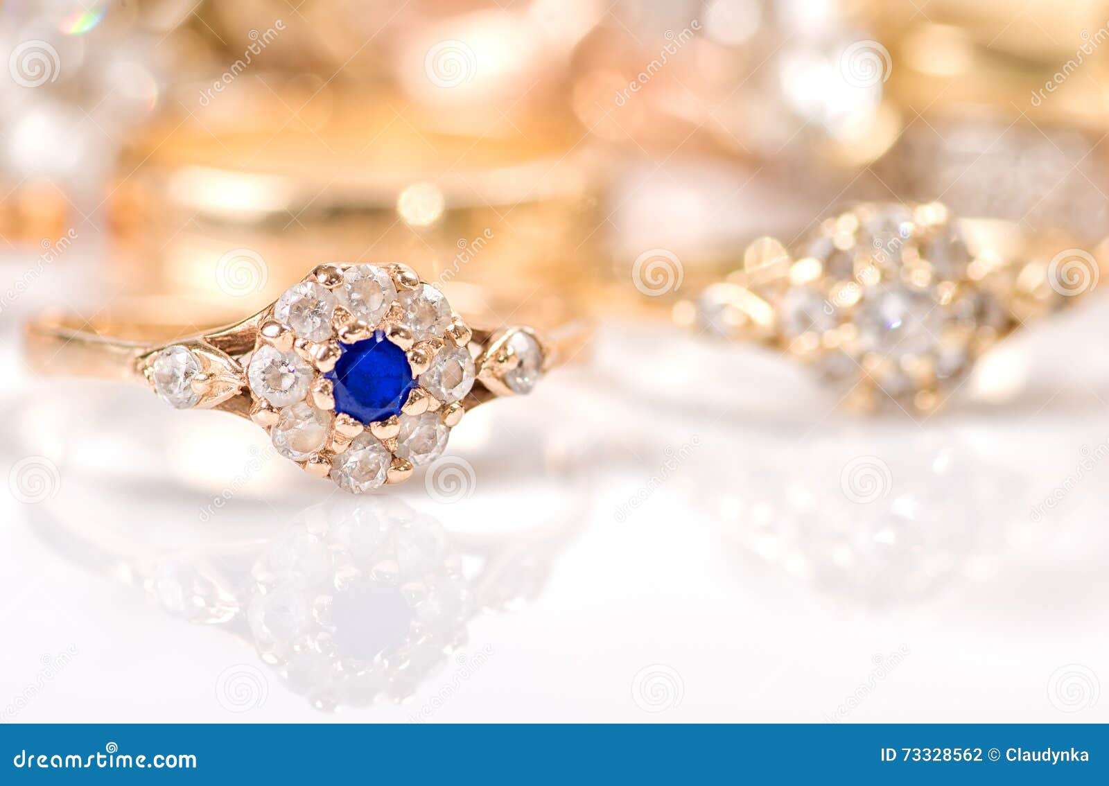 Gold jewelry. stock photo. Image of blik, necklace, jewelery - 73328562