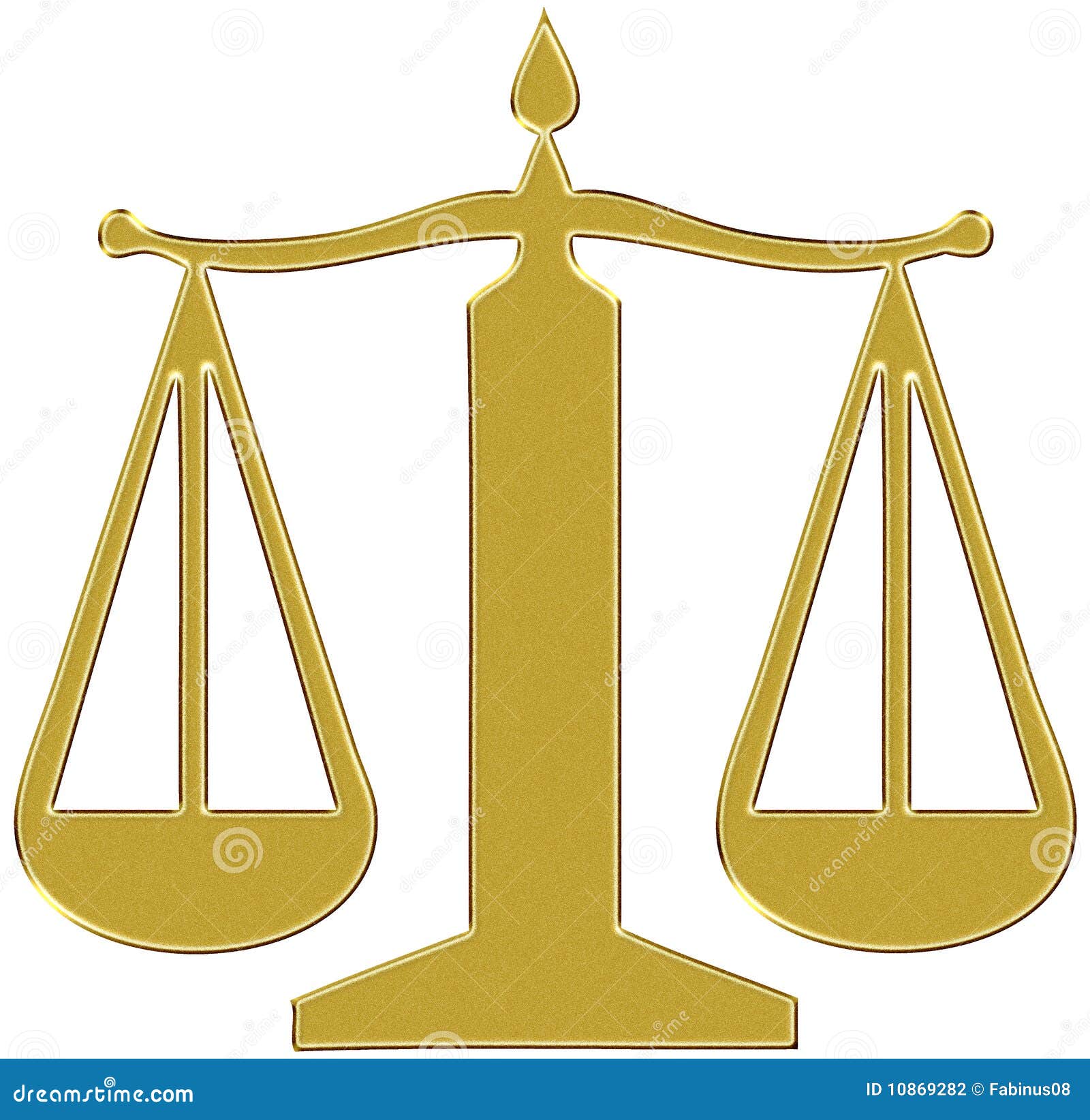 Gold justice balance sign stock illustration. Illustration of ...