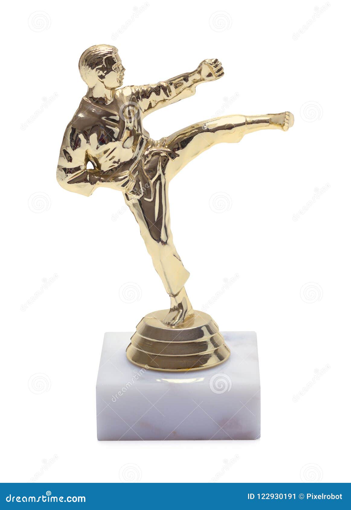 Karate Trophy stock image. Image of white, winner, success - 122930191