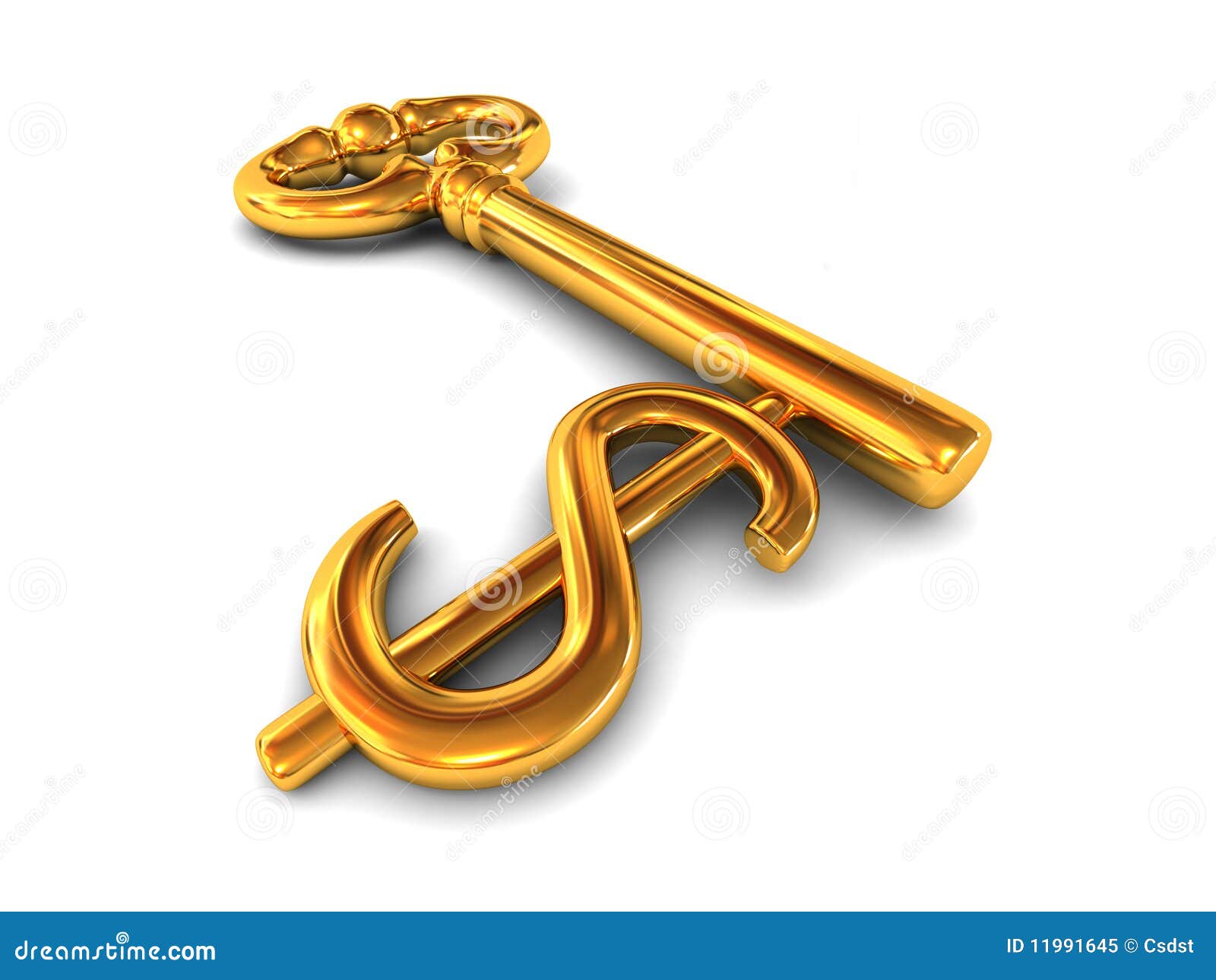 Gold key stock illustration. Illustration of wealth, financial - 11991645