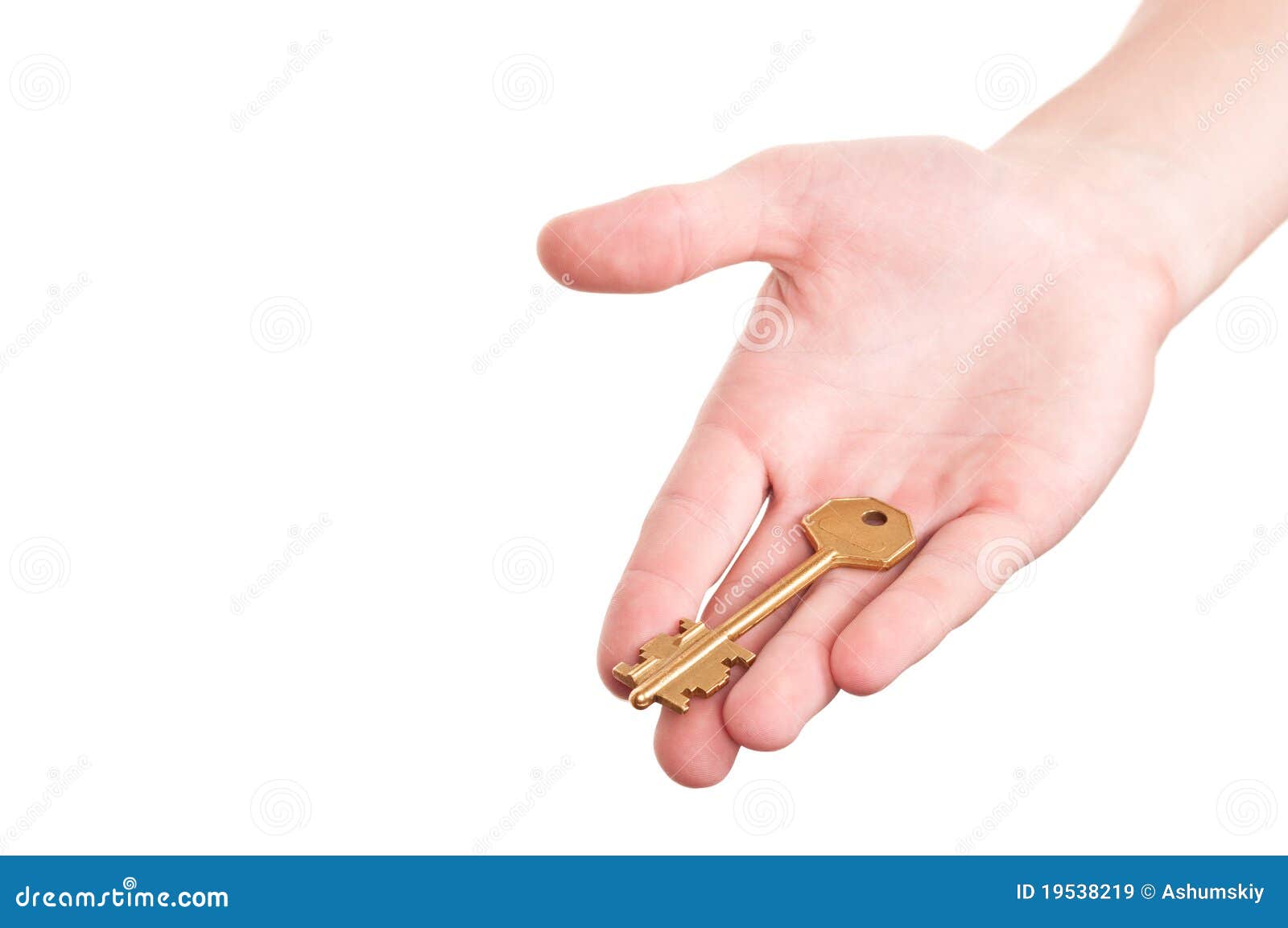 A gold key stock image. Image of life, home, female, caucasian - 19538219