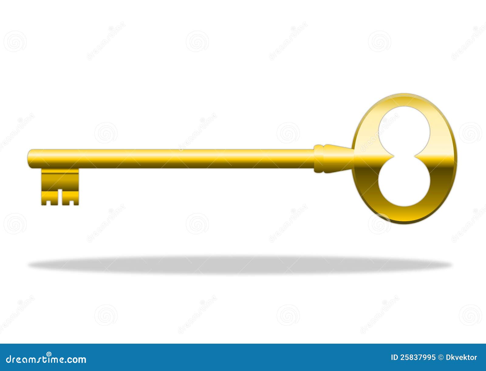 Gold key stock illustration. Illustration of keyhole - 25837995
