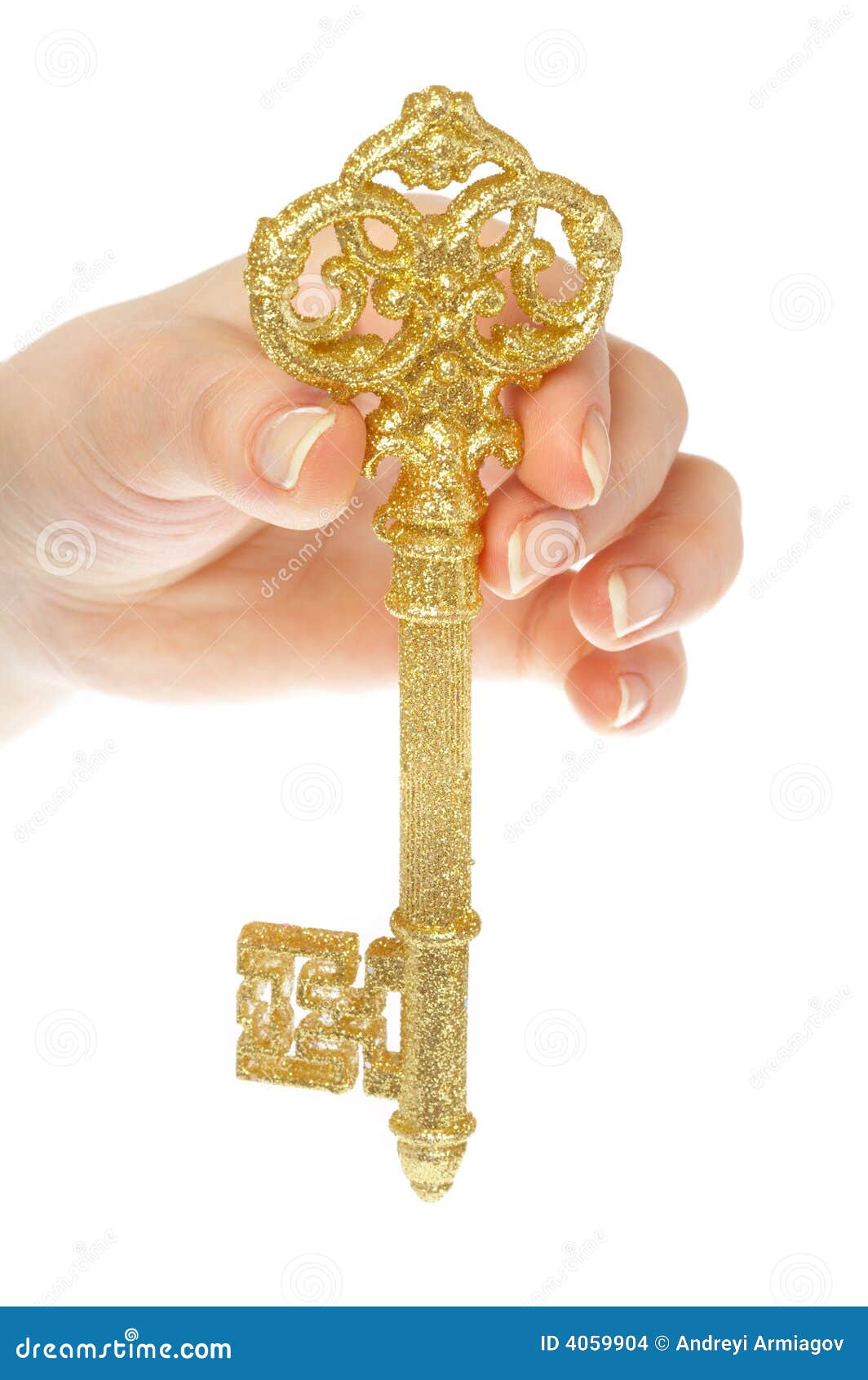 Gold key stock photo. Image of finger, contract, hand - 4059904