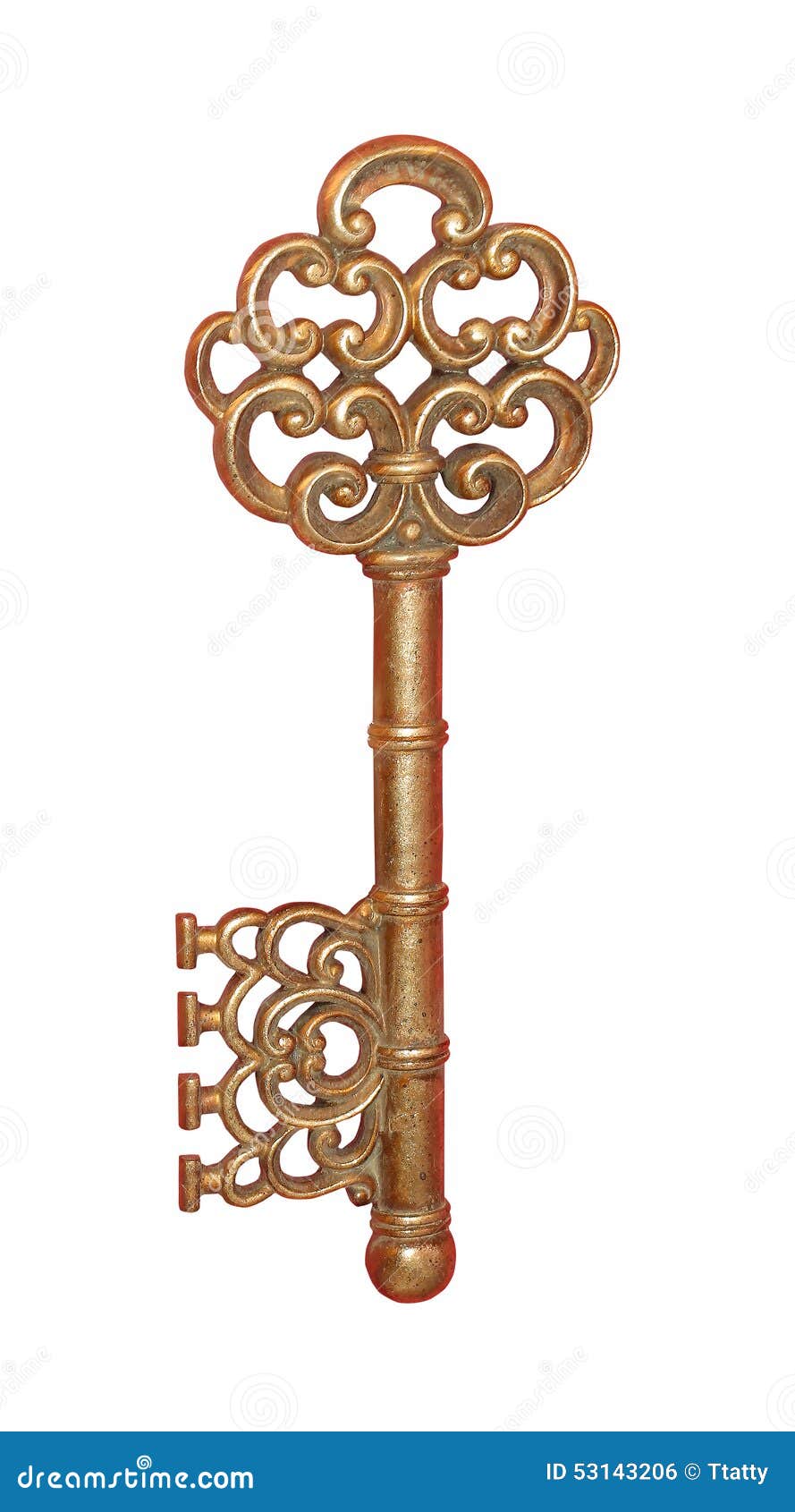 Gold key stock photo. Image of golden, path, decorative - 53143206