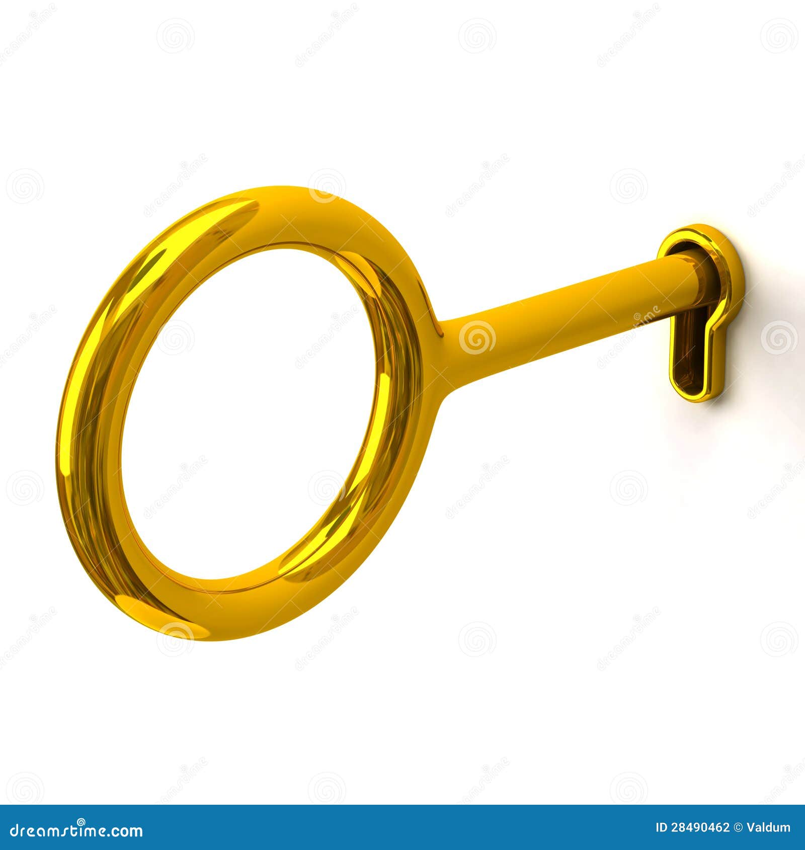 Gold key in keyhole stock illustration. Illustration of mesh - 28490462