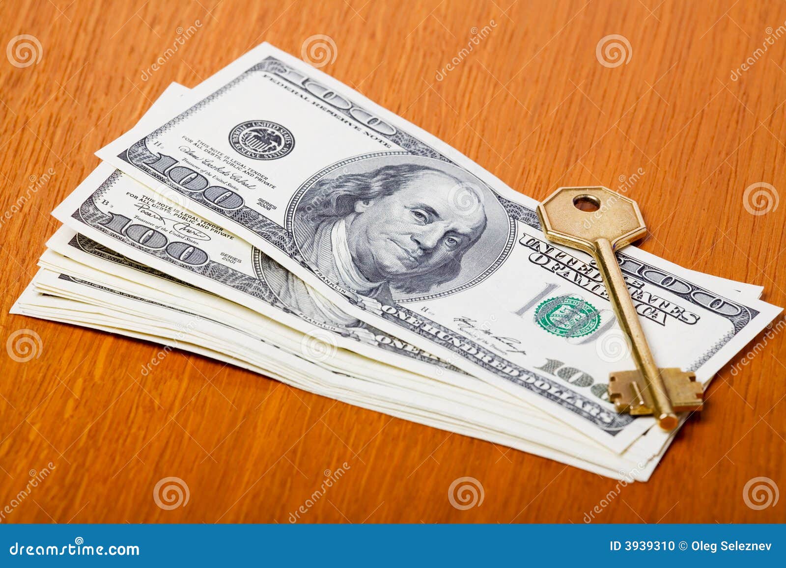 Gold key and money stock photo. Image of making, money - 3939310