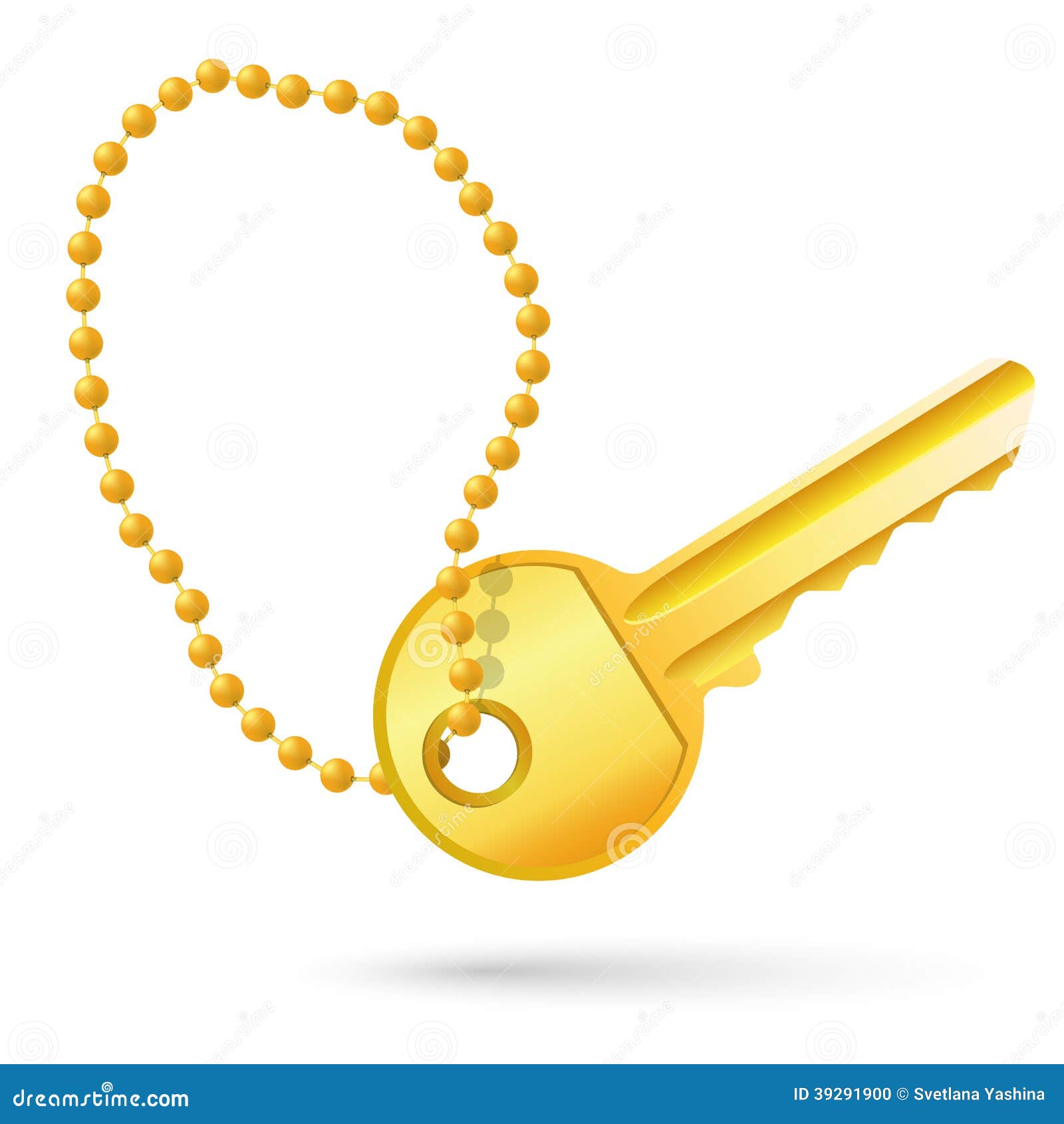 Gold key stock illustration. Illustration of icon, sign - 39291900