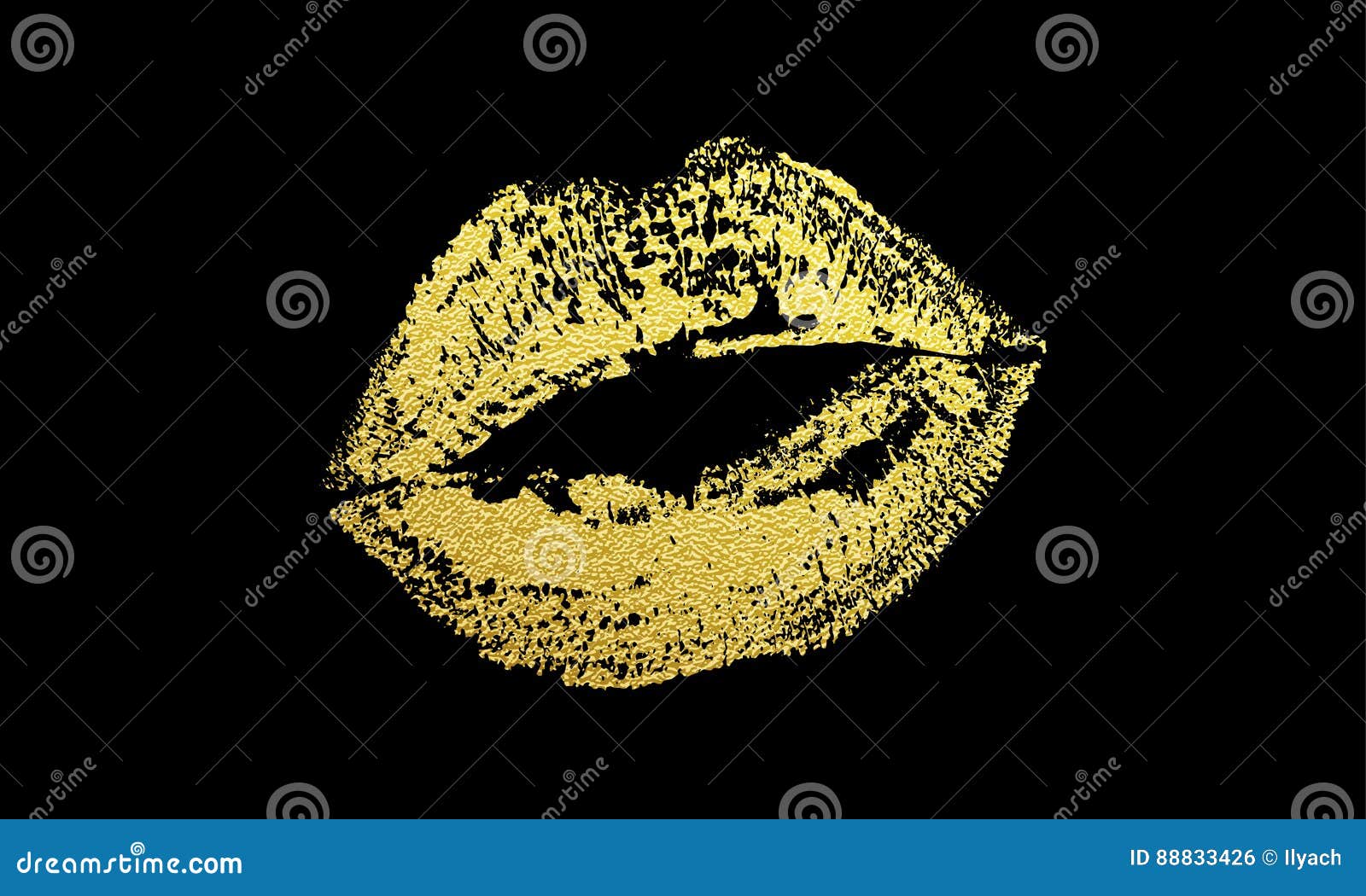 Gold Kiss Lips Imprint Vector Golden Glitter Lipstick Print Stock ... Gold Kiss Lips Imprint Vector Golden Glitter Lipstick Print Stock ...