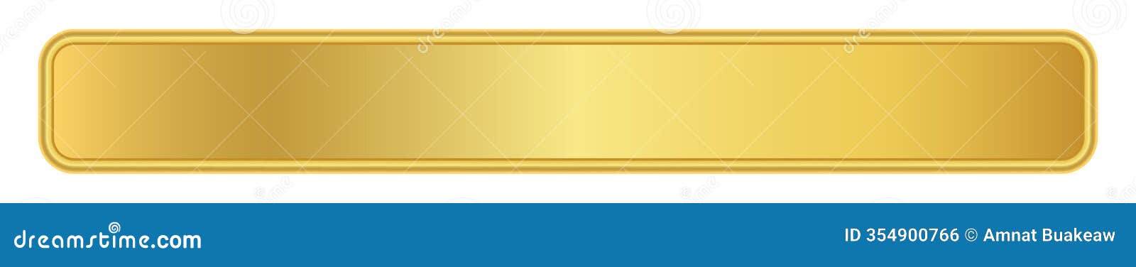 Gold Label Banner, Luxury Golden Frame, Gold Name Plate Stock ...