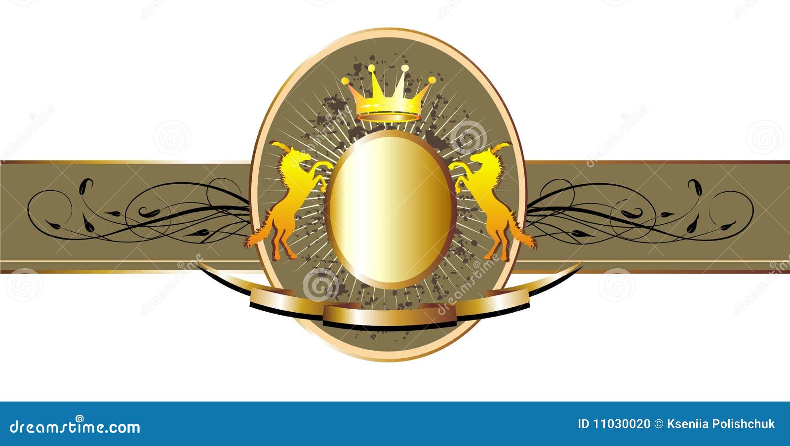 Gold label for packaging stock vector. Illustration of modern - 11030020